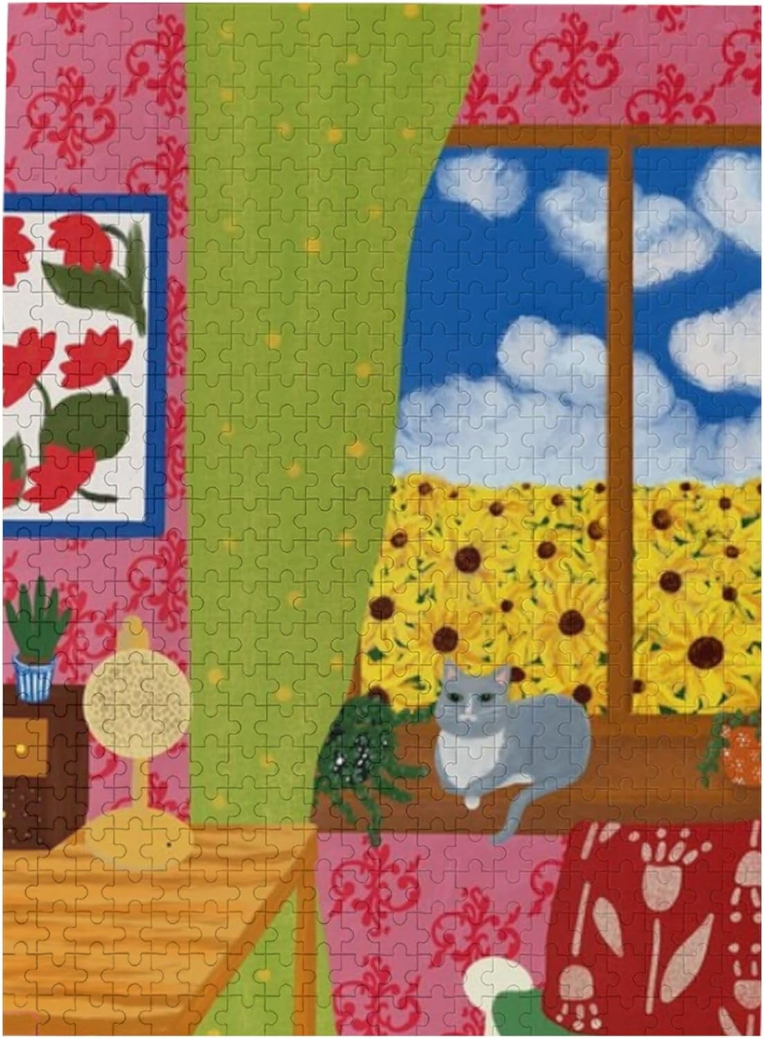 Resting cat Wooden Puzzle for Adults 500 Piece Jigsaw Puzzles Fun ...