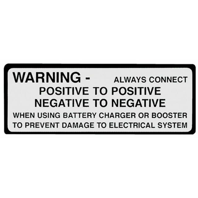 RestoParts Battery Warning Decal 1962-1965 GTO Lemans Grand Prix ...