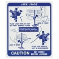 RestoParts Trunk Jacking Instructions Decal Sticker 1967 GTO Lemans and ...