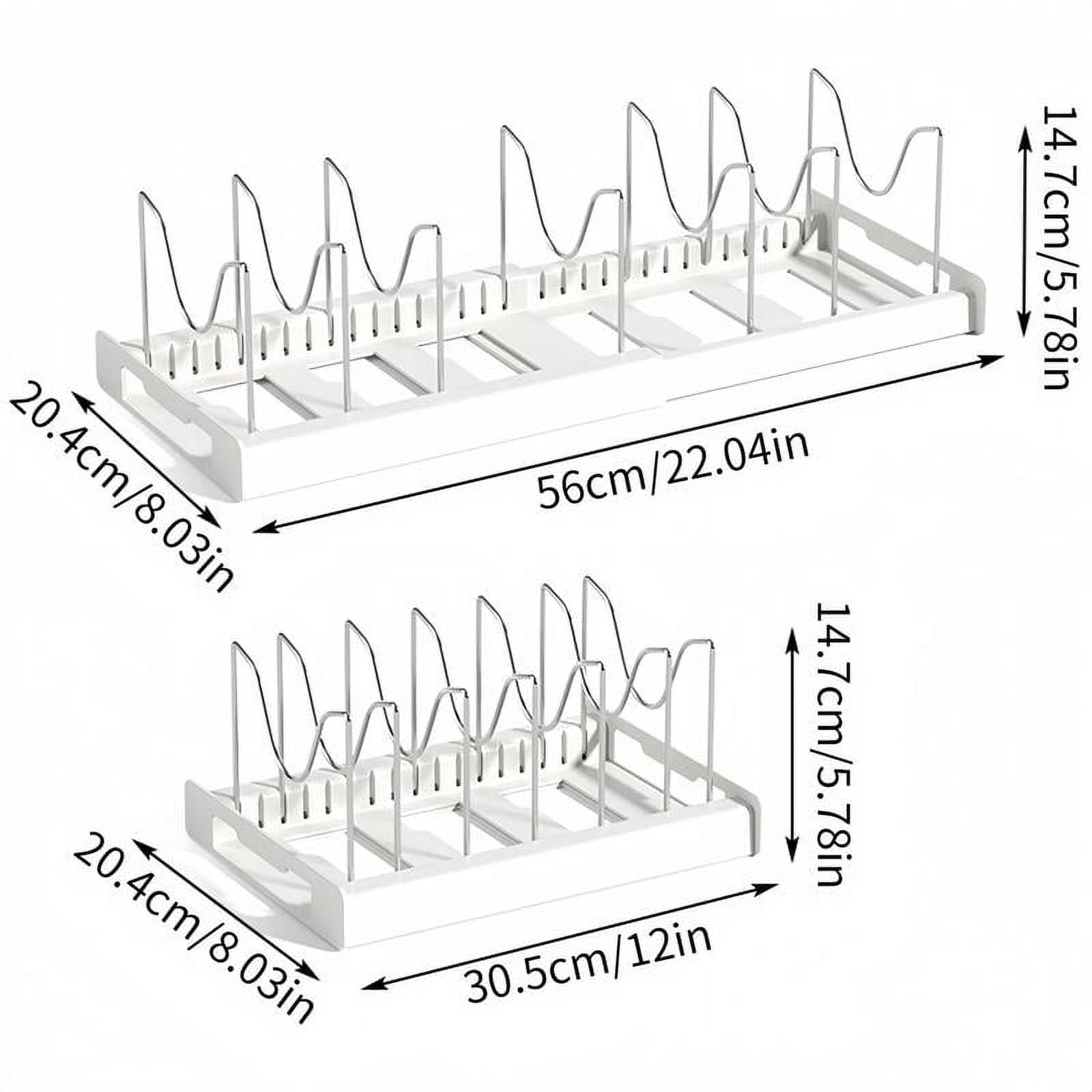 Restock Expandable Pot and Pan OrganizerRack for Cabinet, Kitchen ...