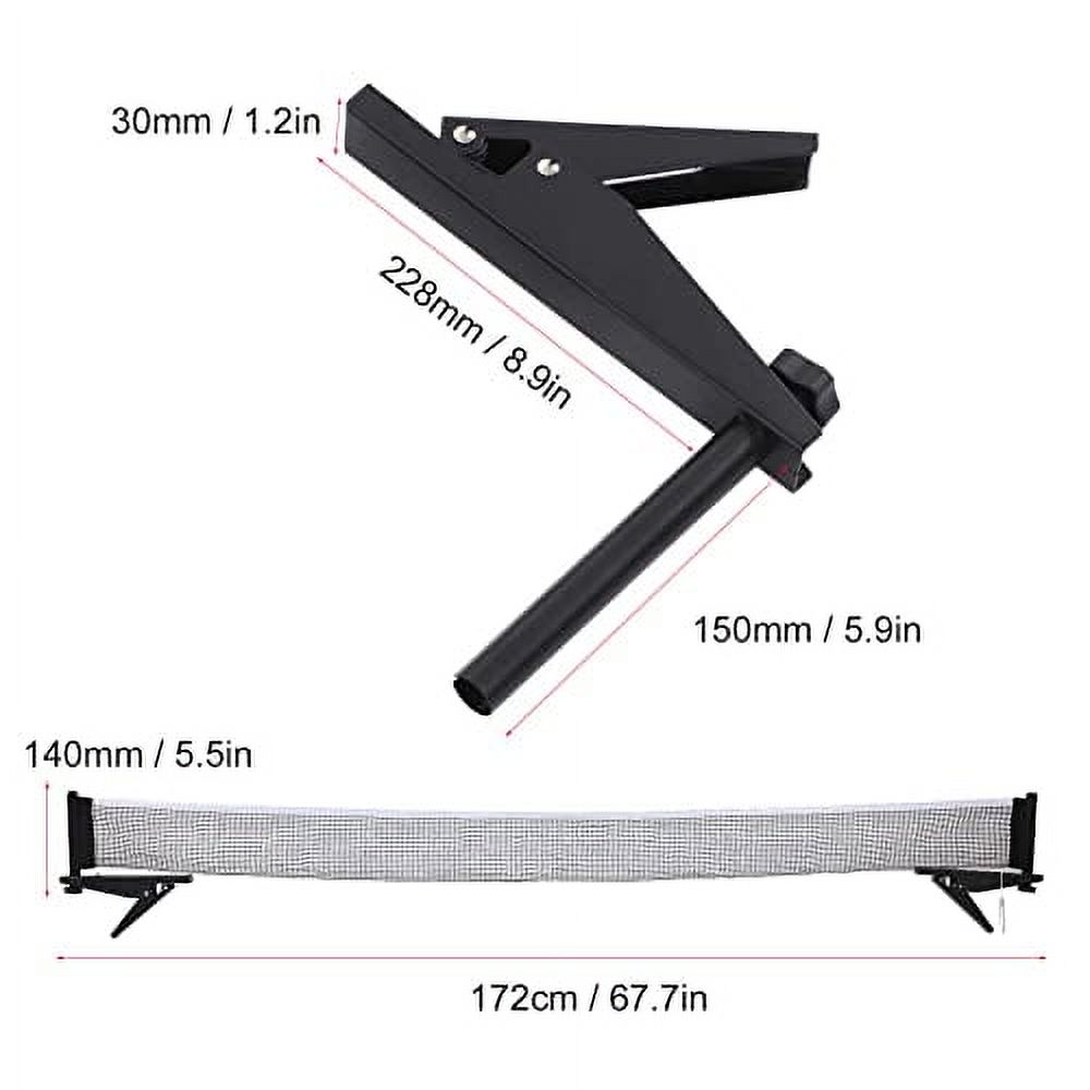 Restokki Professional Standard Table Tennis Net Rack Set Indoor Table ...