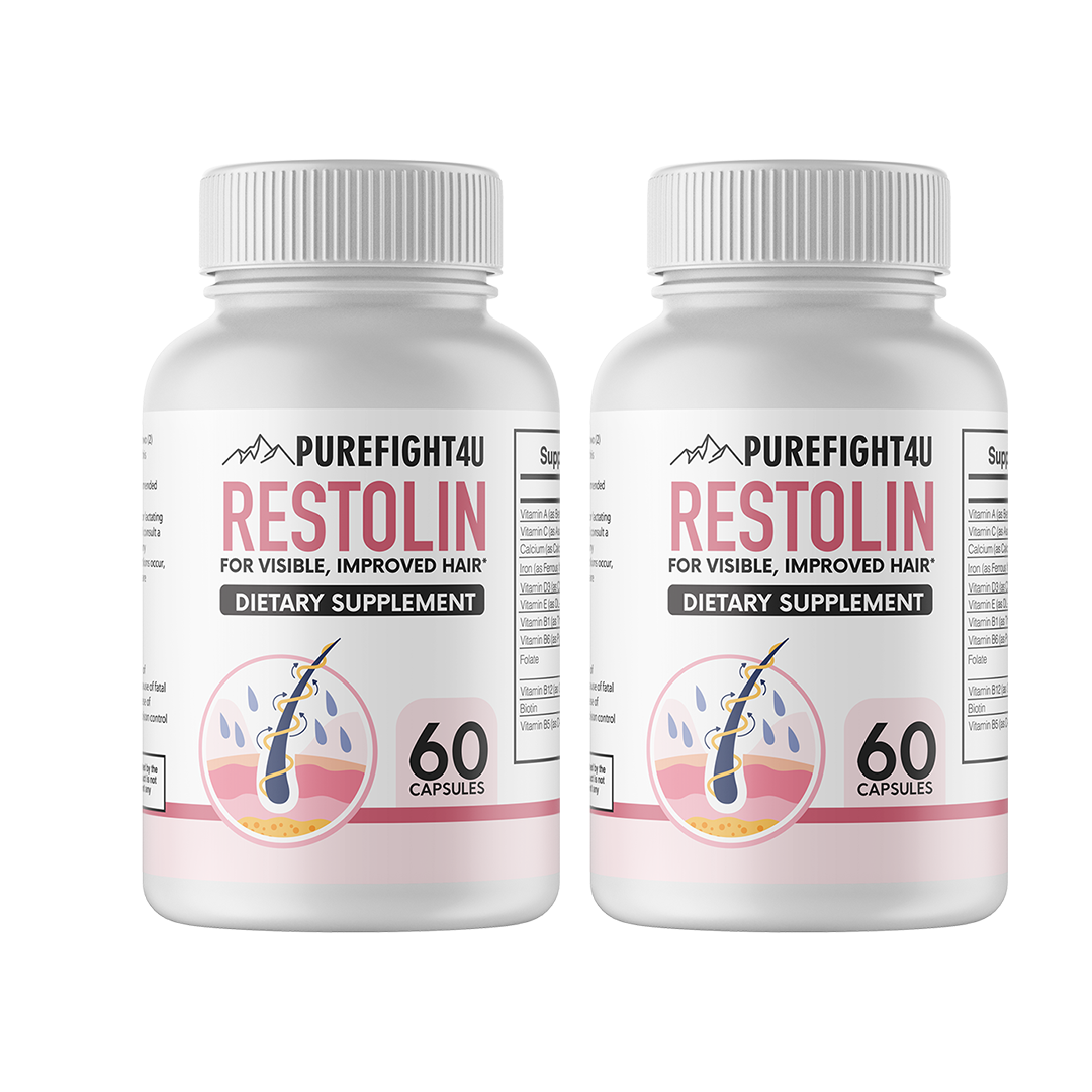 Restolin Hair Skin and Nails Supplement 2 Bottles 120 Capsules ...