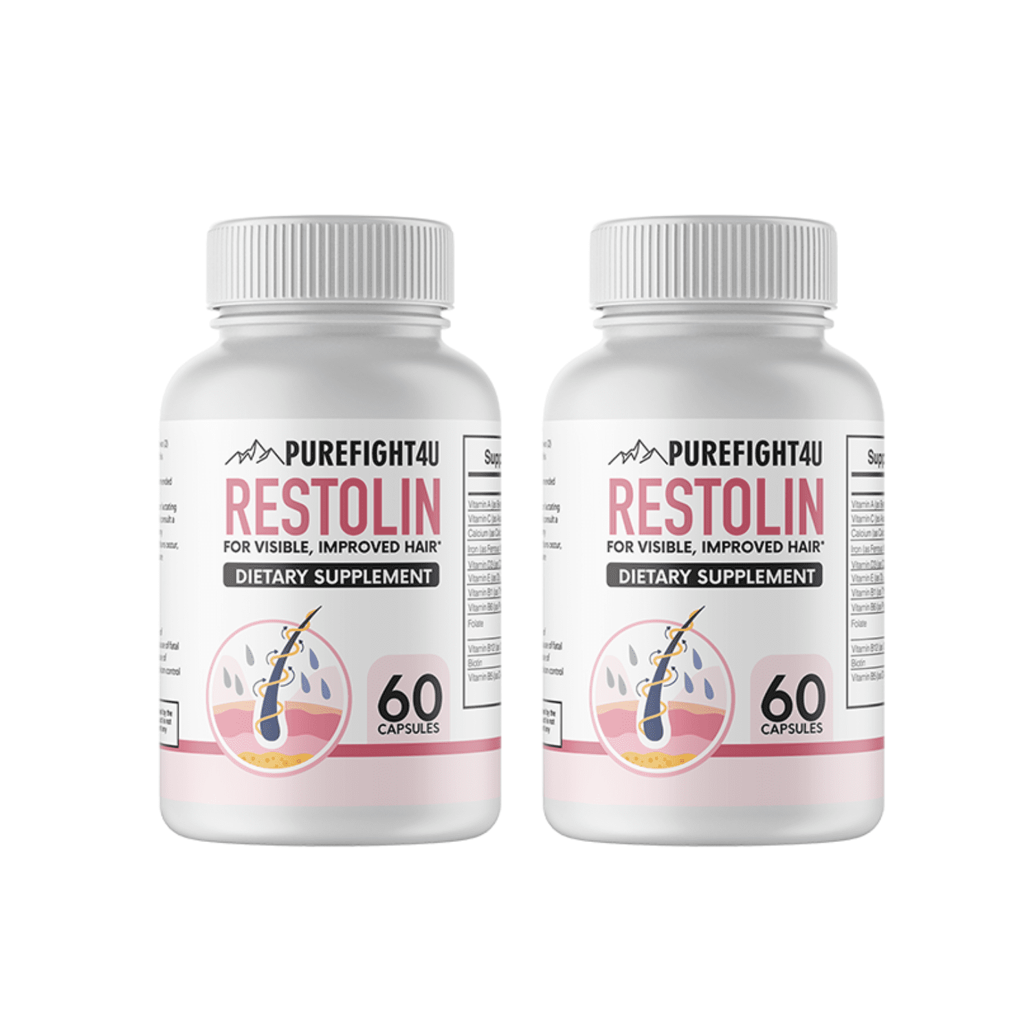 Restolin Hair Skin and Nails Supplement 4 Bottles 240 Capsules ...