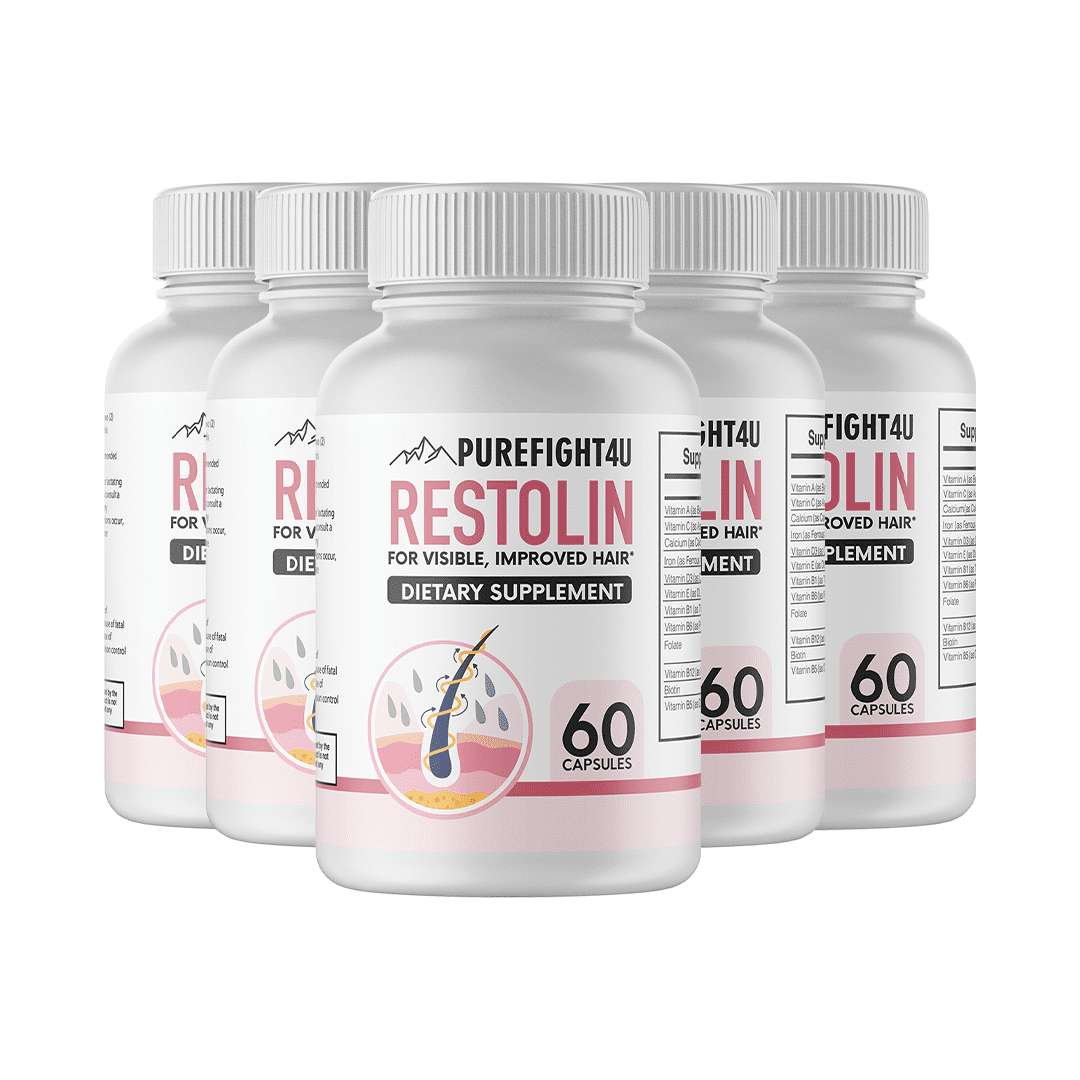 Restolin Hair Skin and Nails Supplement 5 Bottles 300 Capsules ...