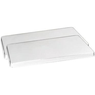 Calypso Basics White Tin Rectangular Gas Burner Cover Set of 2 ...