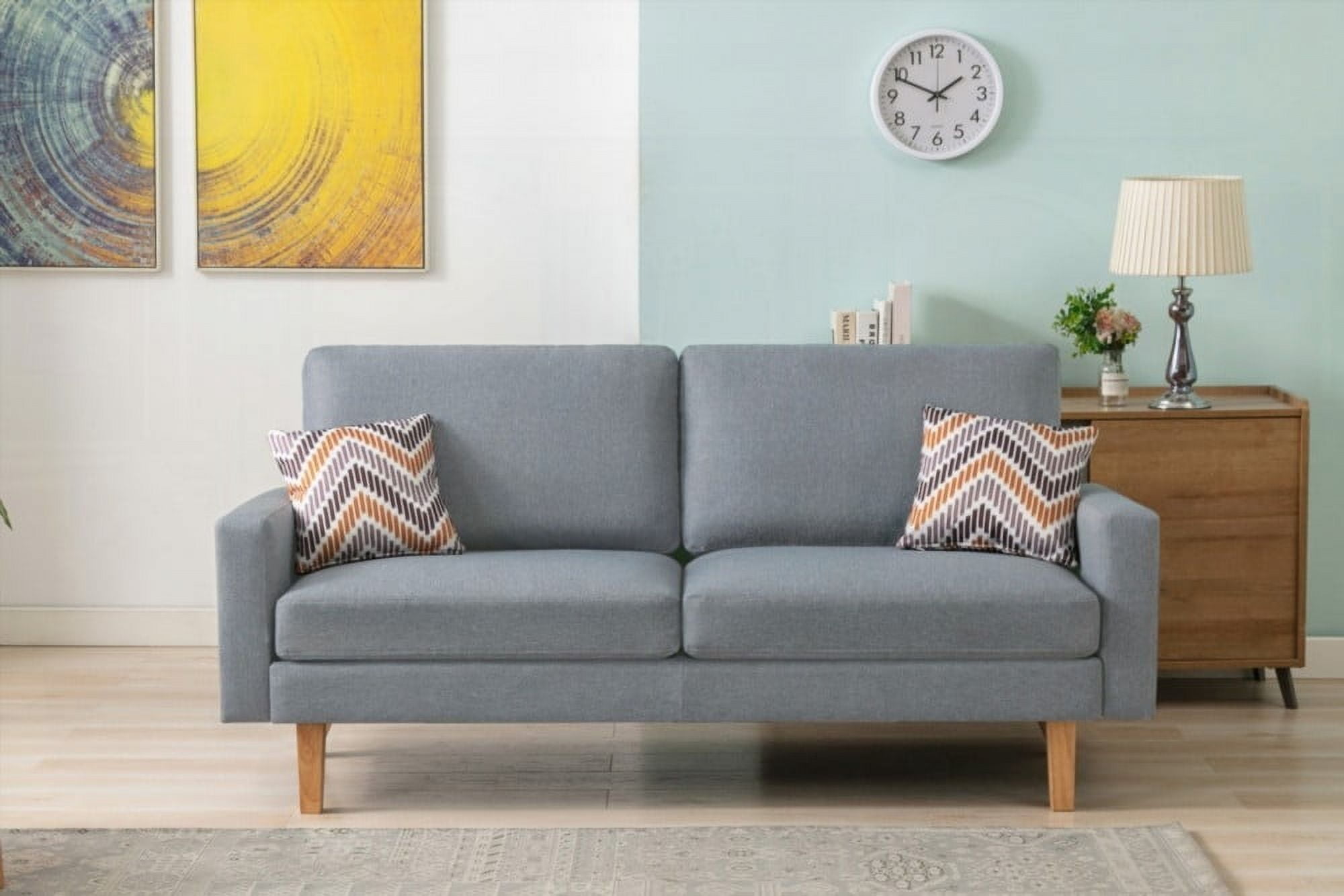 Restonic Bahamas 70" Gray Sofa with 2 Pillows & Core Values - Walmart.com