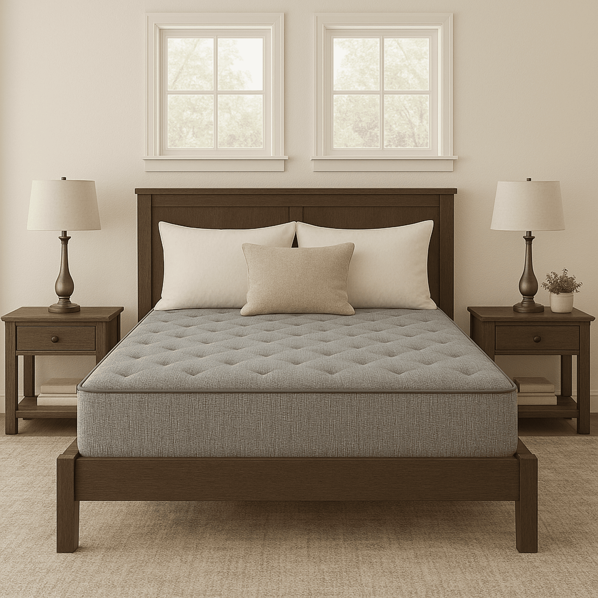 Restonic Comfort Care 2 Sided 9" Foam Core Mattress ,Medium Comfort ...