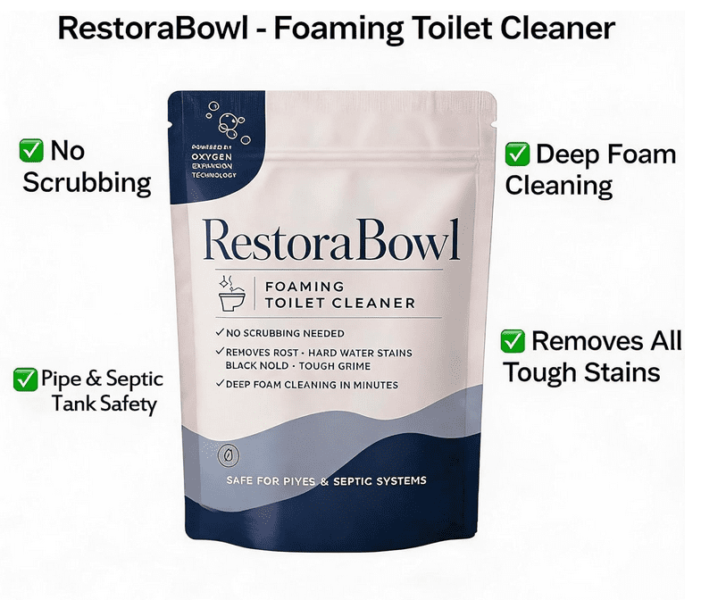 Restorabowl Toilet Bowl Cleaner Foam, Foaming Toilet Cleaner for Daily ...