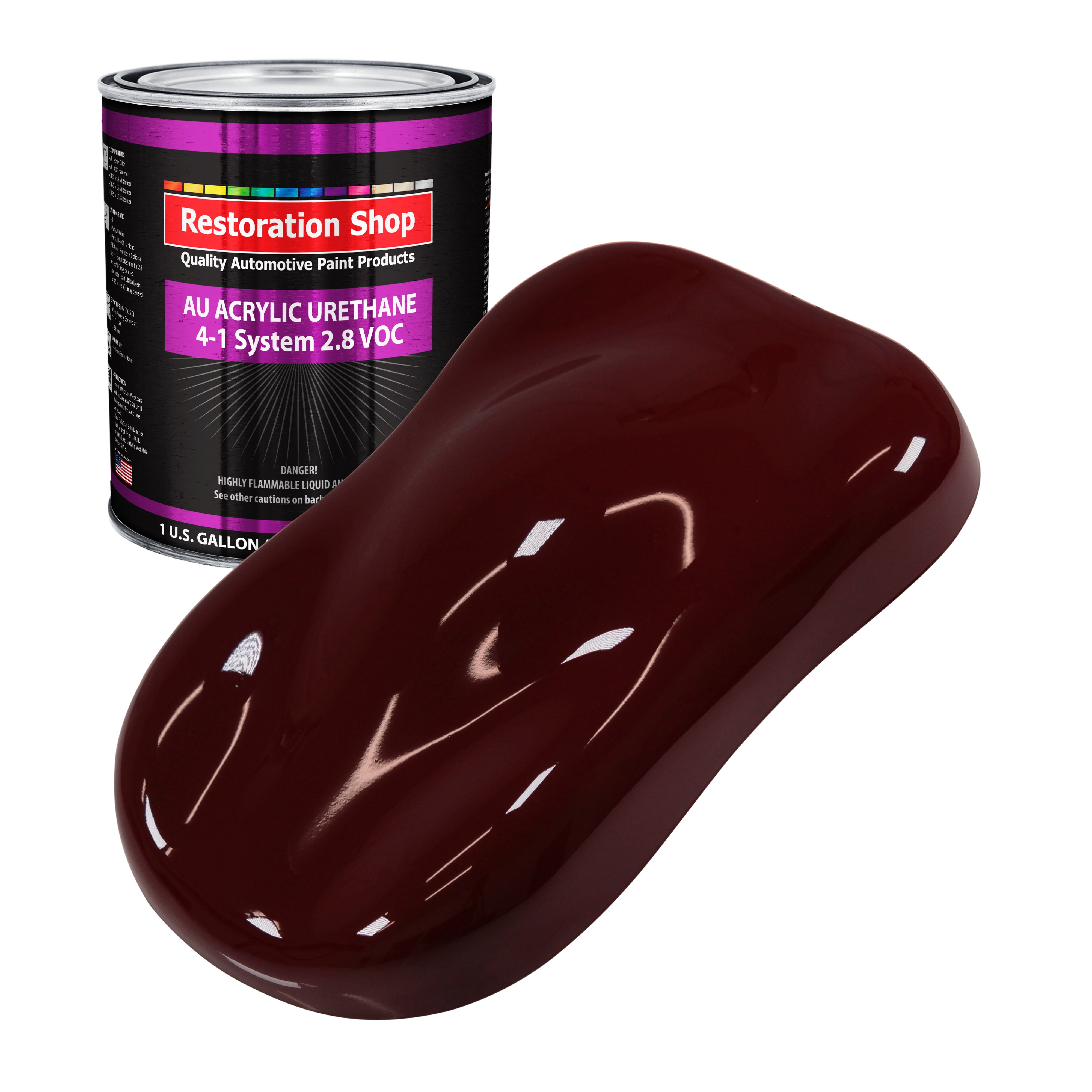 Restoration Shop Burgundy Acrylic Urethane Auto Paint - Gallon Paint ...