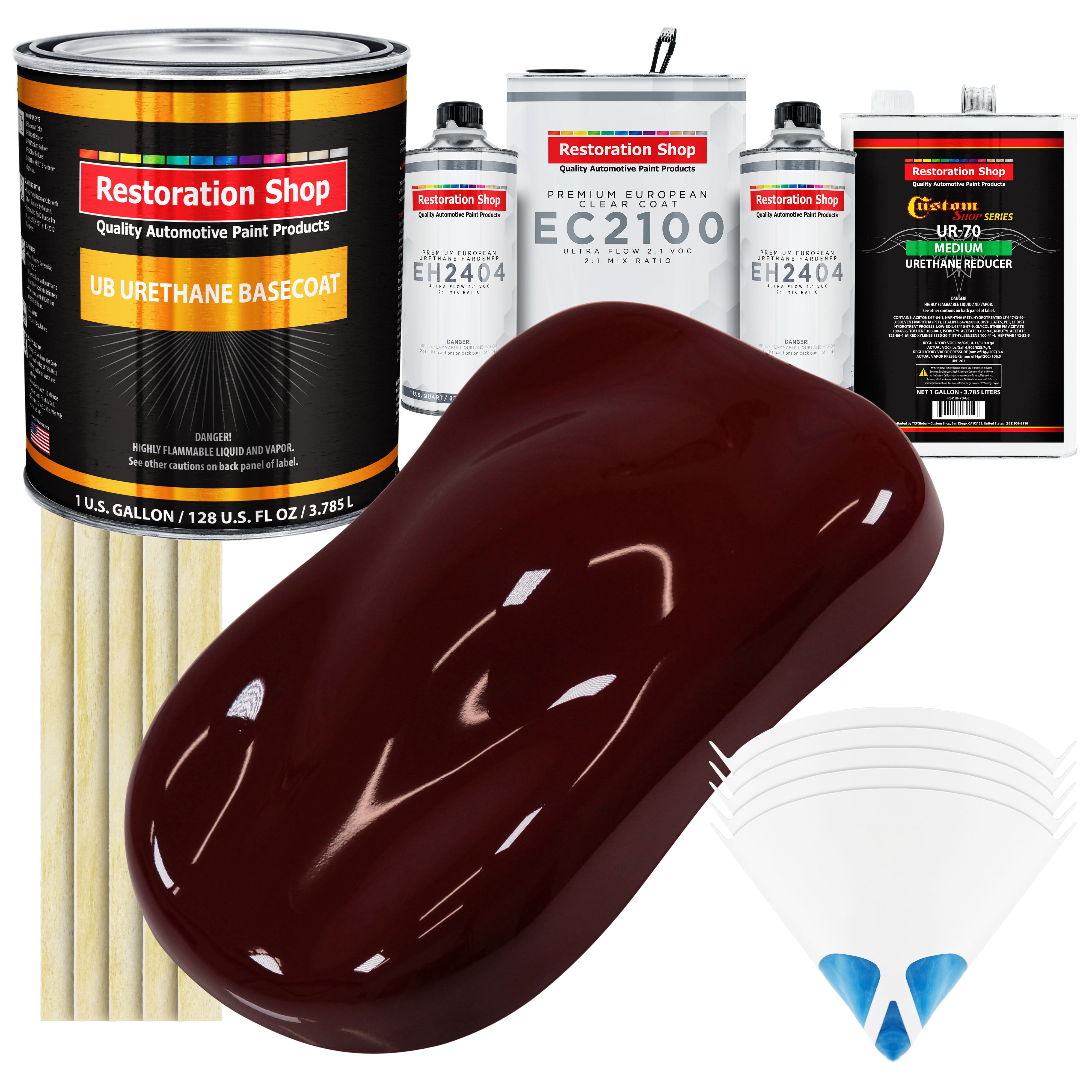 Restoration Shop - Burgundy Urethane Basecoat with European Clearcoat ...