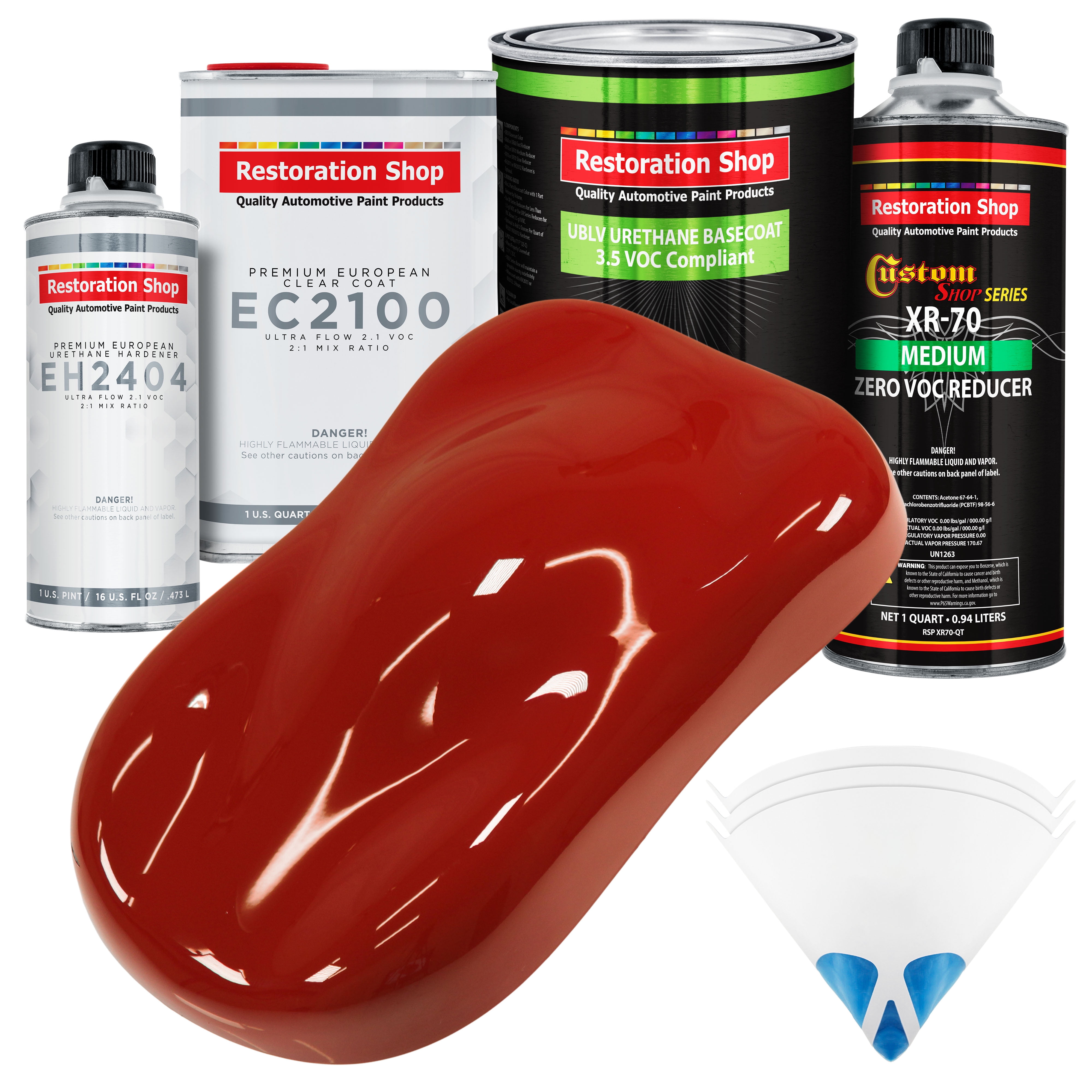Restoration Shop - Candy Apple Red - Low V.O.C. Urethane Basecoat with ...
