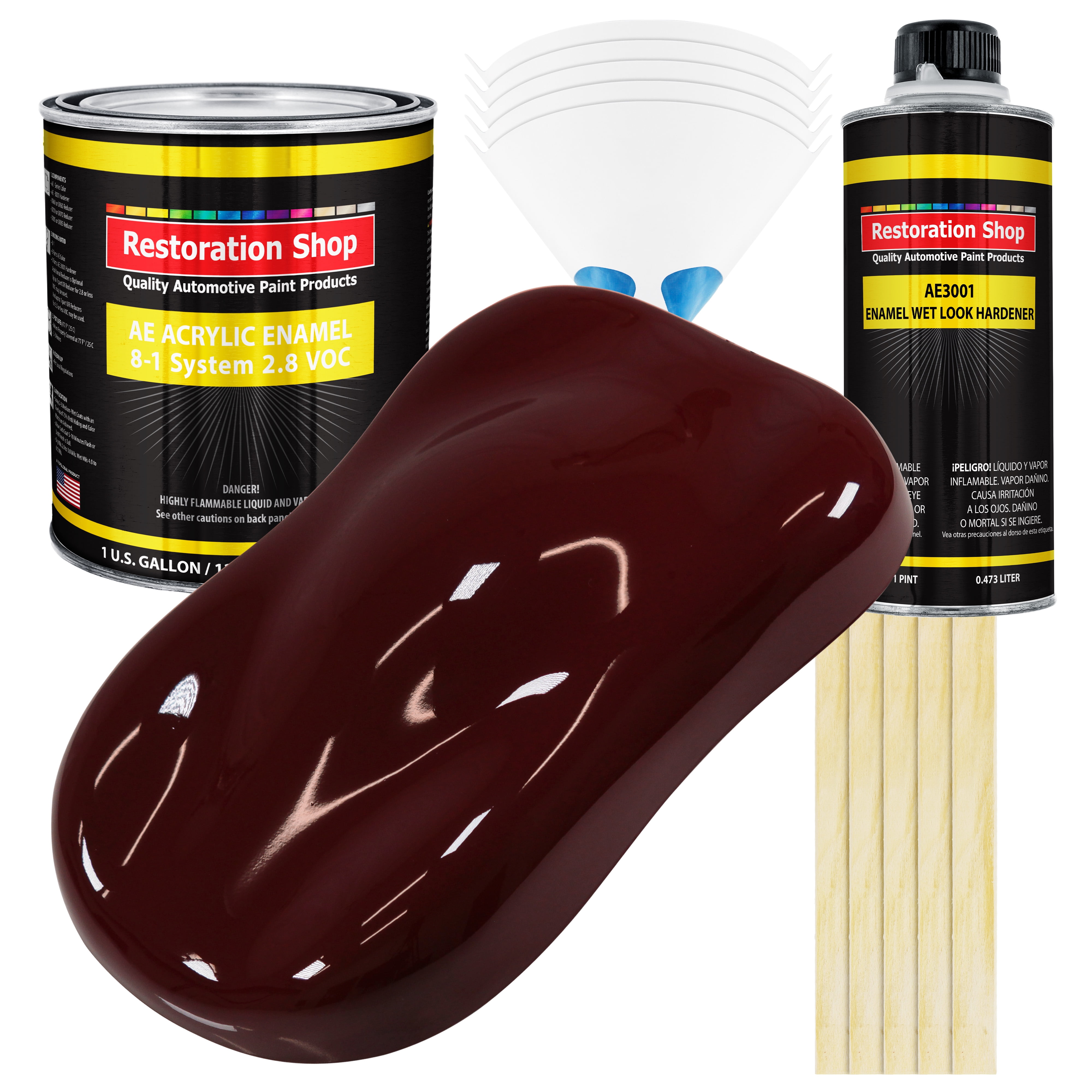 Restoration Shop - Carmine Red Acrylic Enamel Auto Paint, Complete ...