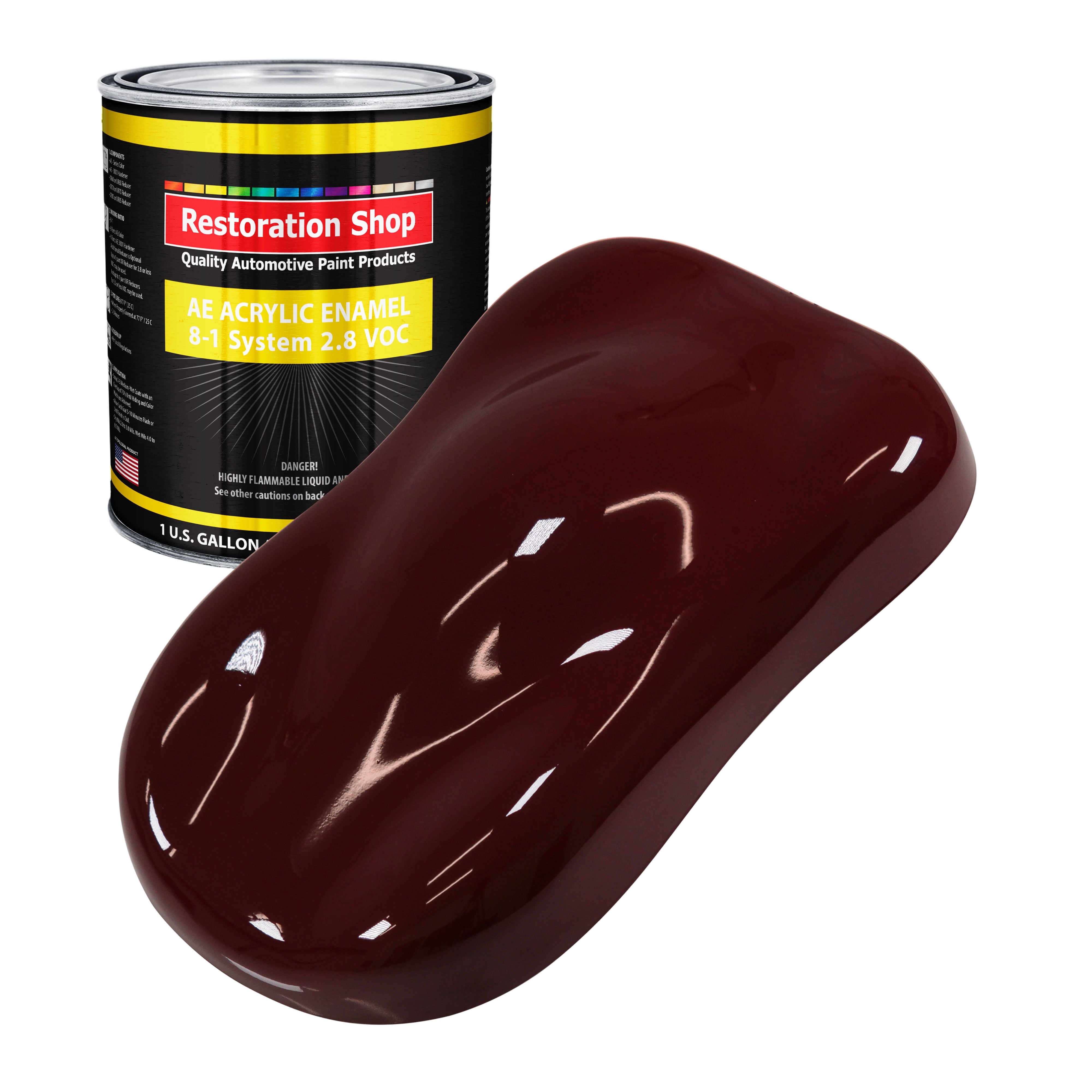 Restoration Shop Carmine Red Acrylic Enamel Auto Paint - Gallon Paint ...