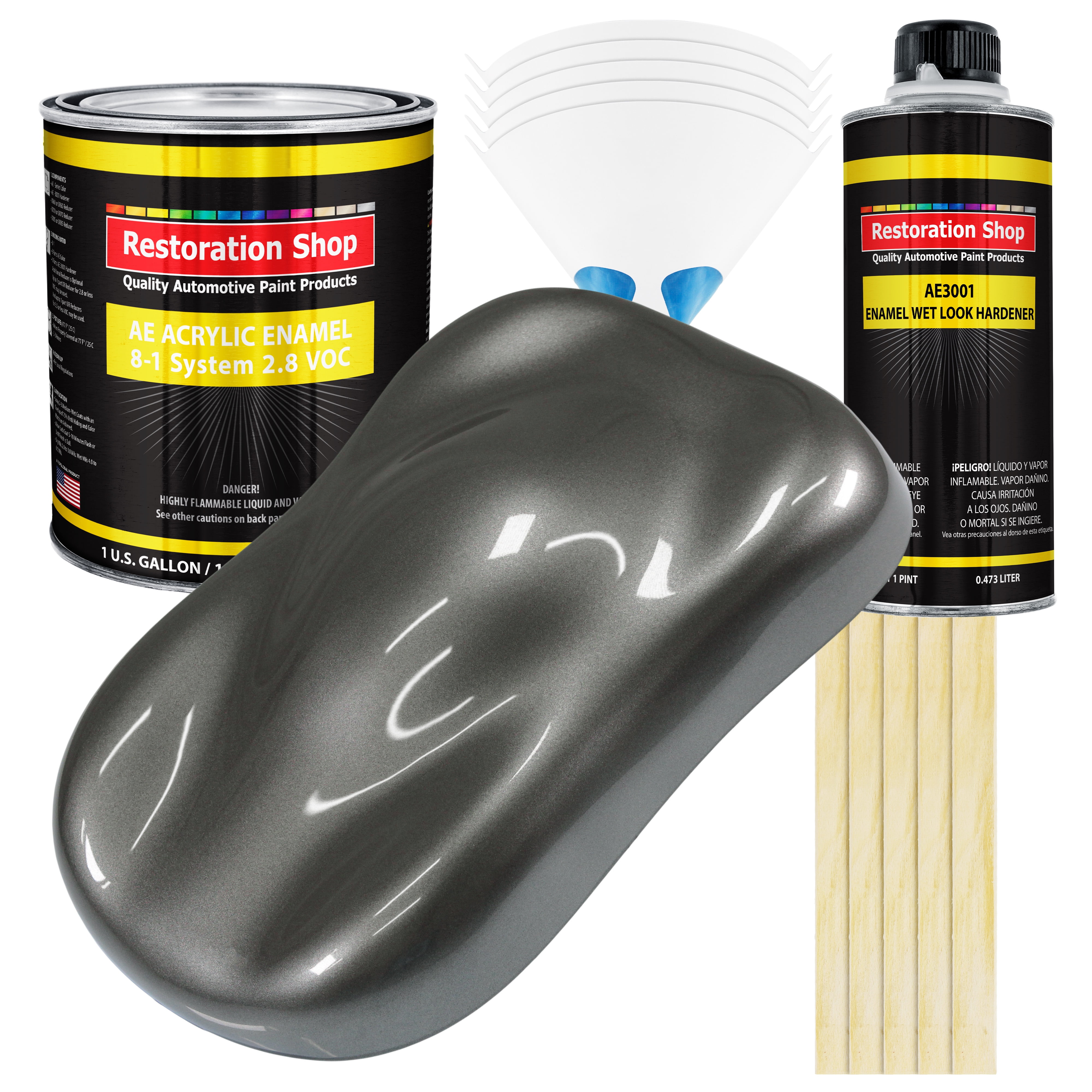 Restoration Shop - Dark Charcoal Metallic Acrylic Enamel Auto Paint ...