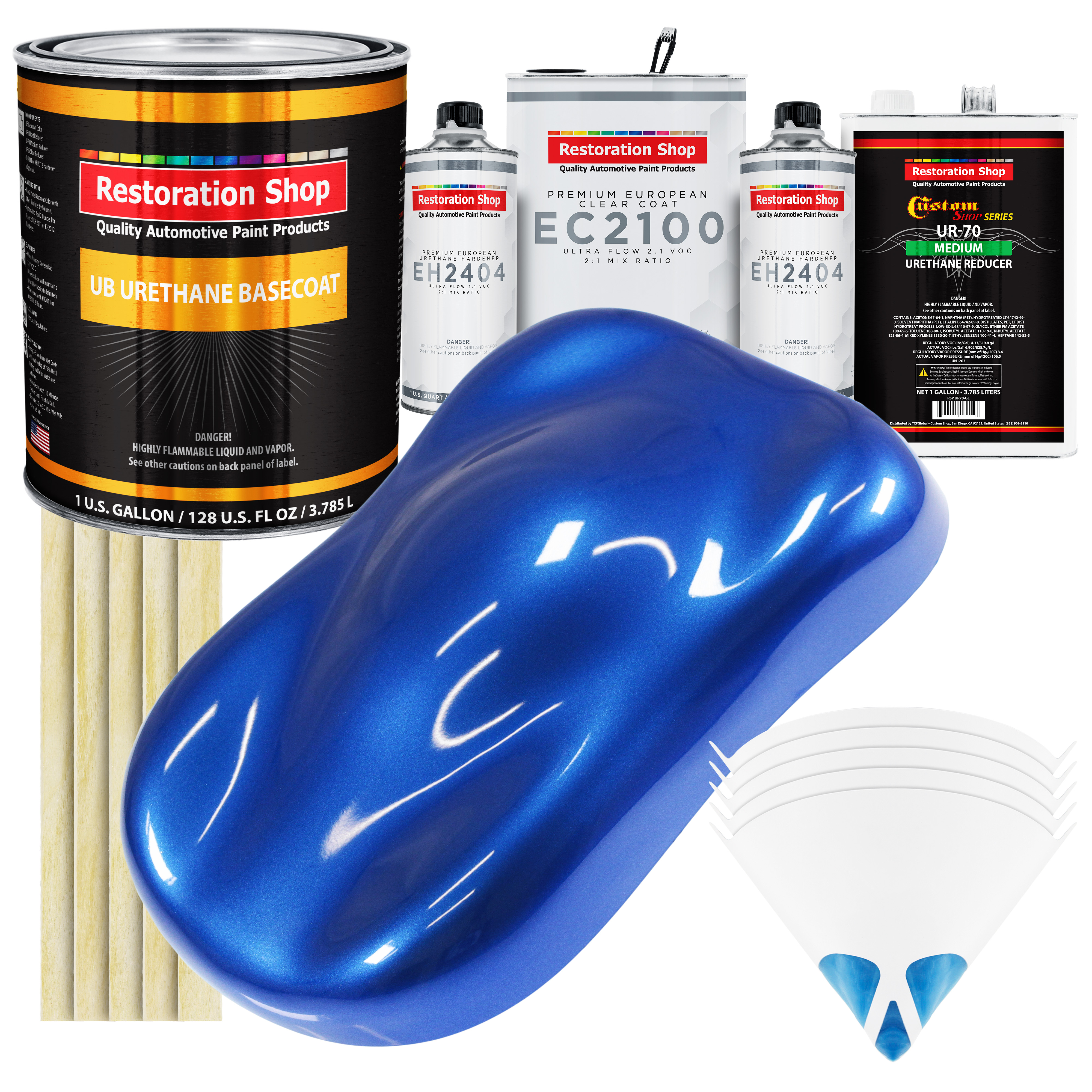 Restoration Shop - Daytona Blue Pearl Urethane Basecoat with European ...
