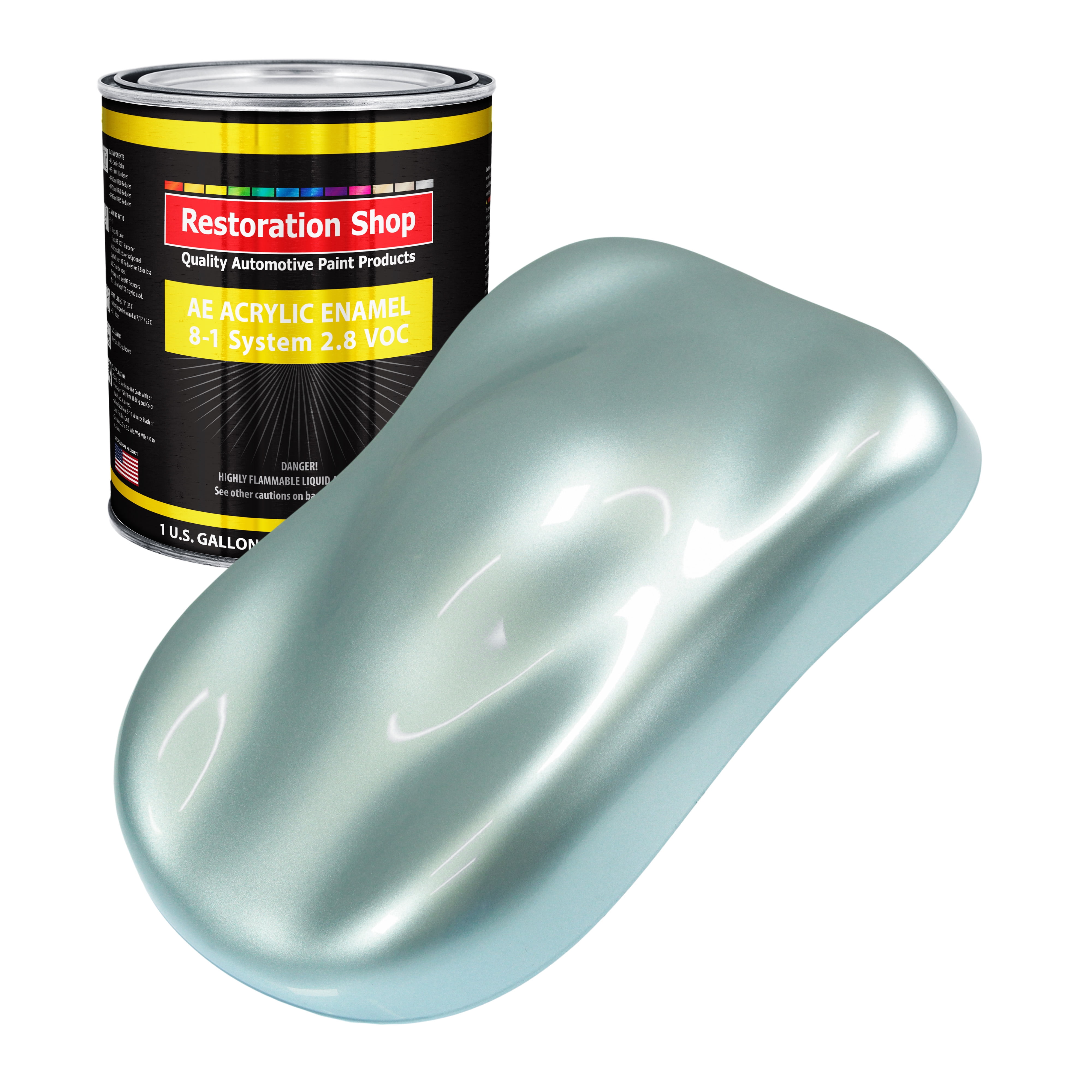 Restoration Shop Frost Blue Metallic Acrylic Enamel Auto Paint - Gallon ...