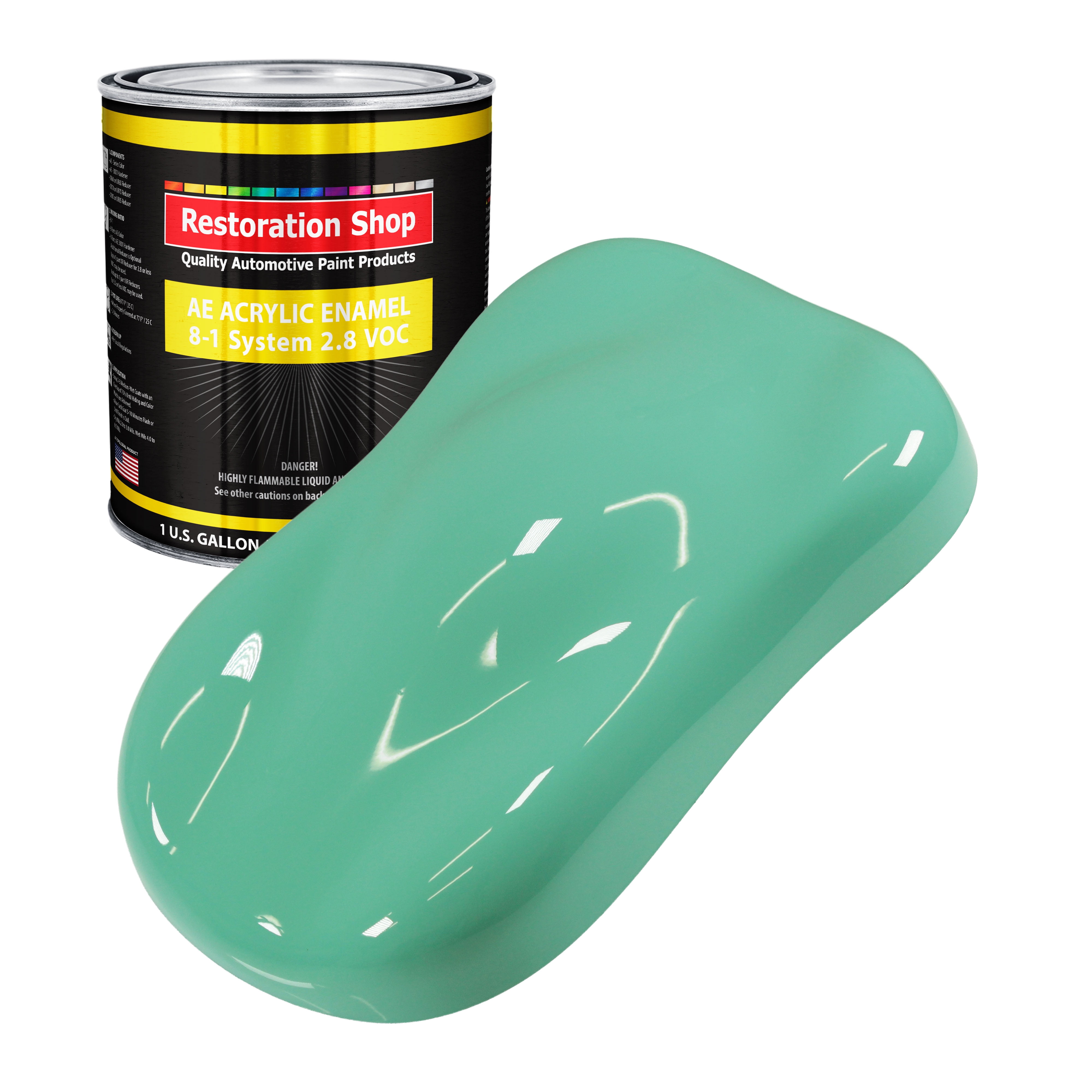 Restoration Shop Light Aqua Acrylic Enamel Auto Paint - Gallon Paint ...
