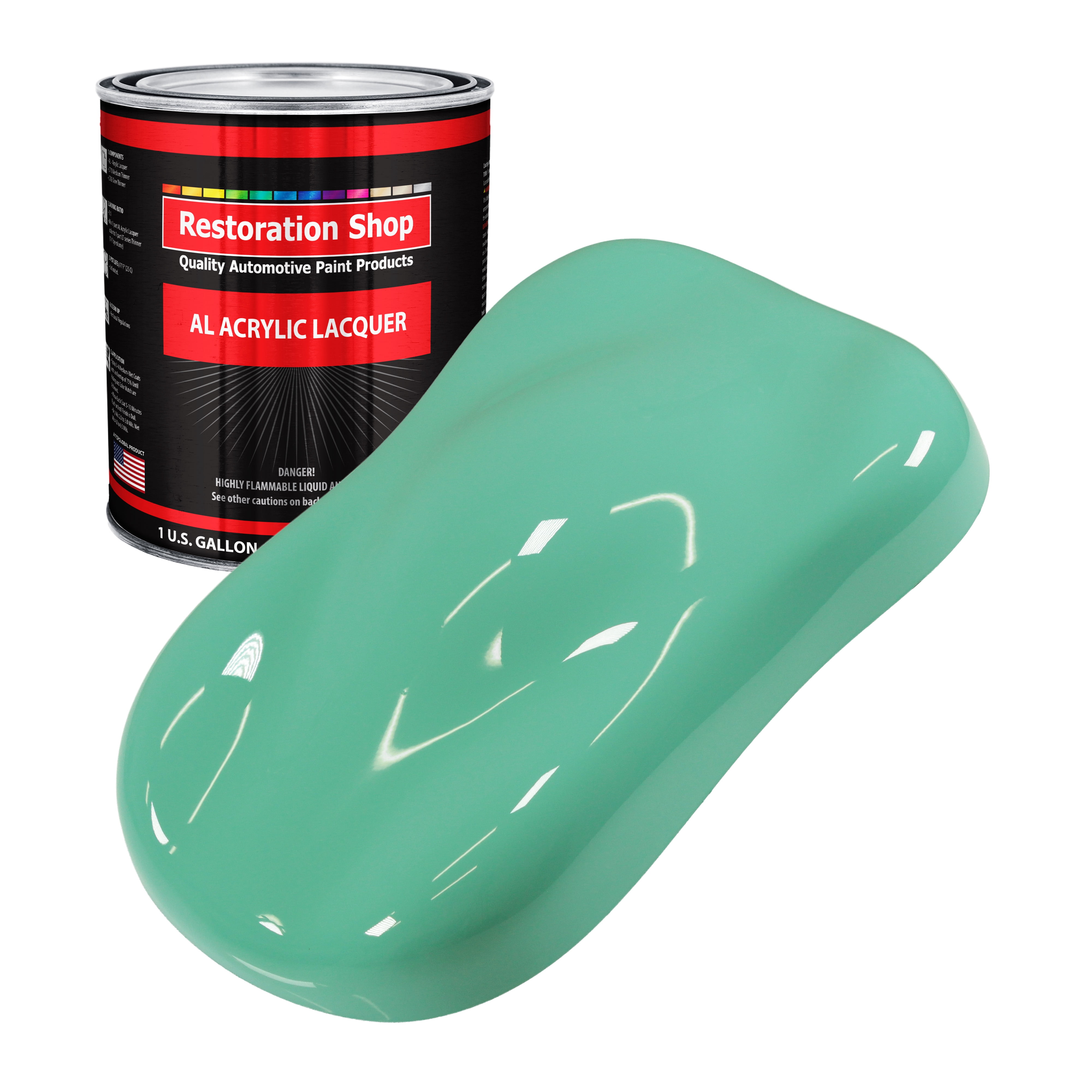 Restoration Shop - Light Aqua Acrylic Lacquer Auto Paint - Gallon Paint ...