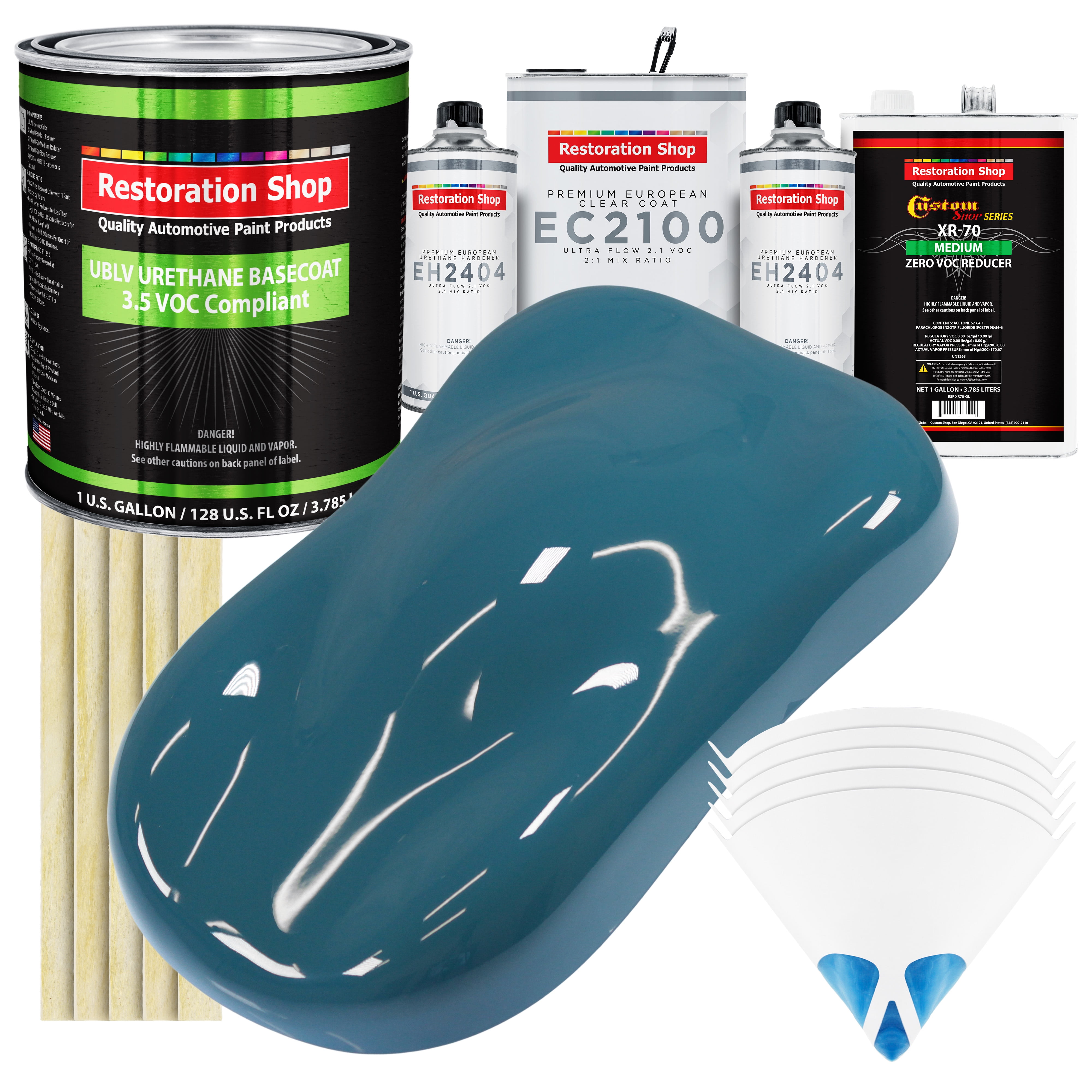 Restoration Shop - Medium Blue - Low V.O.C. Urethane Basecoat with ...