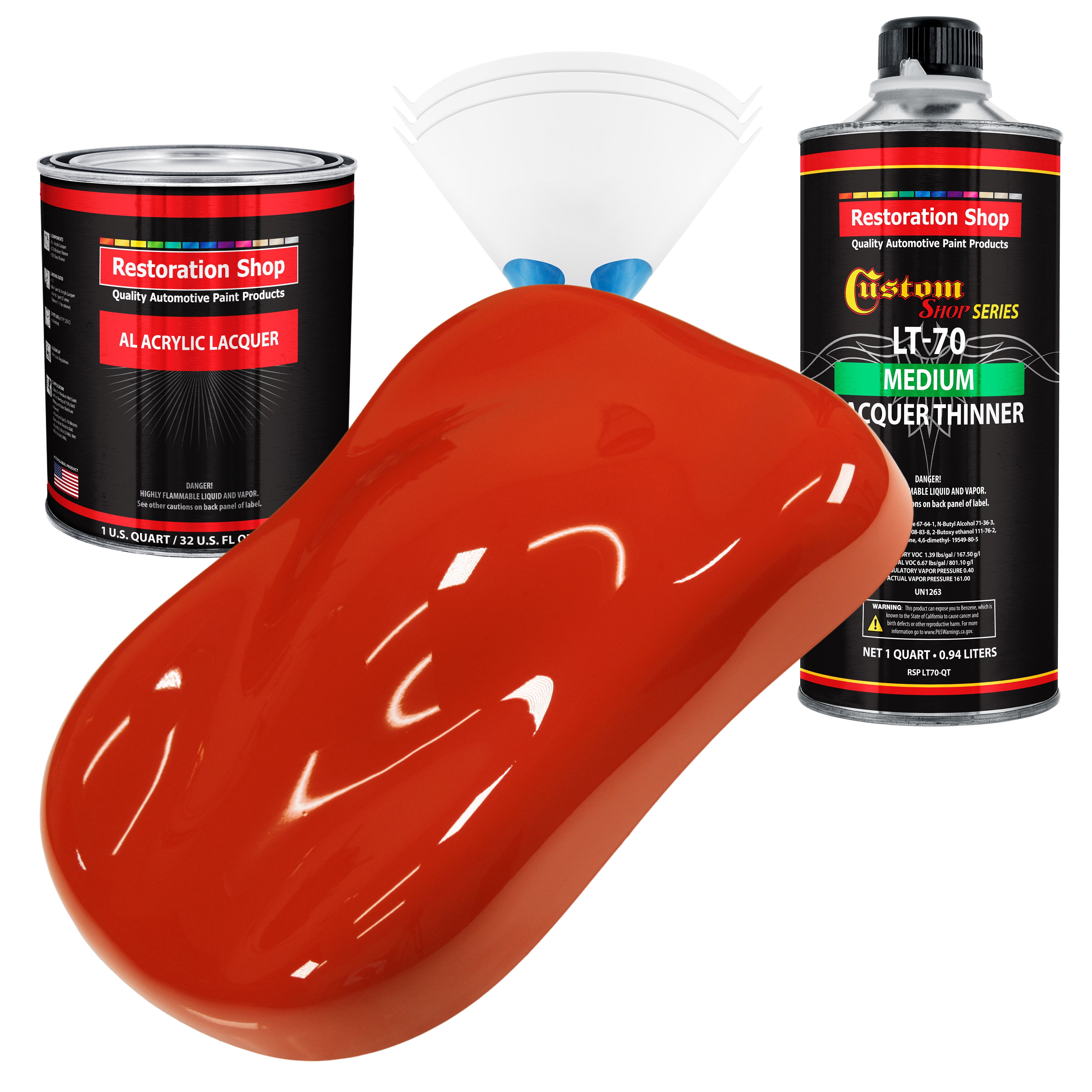 Restoration Shop - Monza Red Acrylic Lacquer Auto Paint - Complete ...