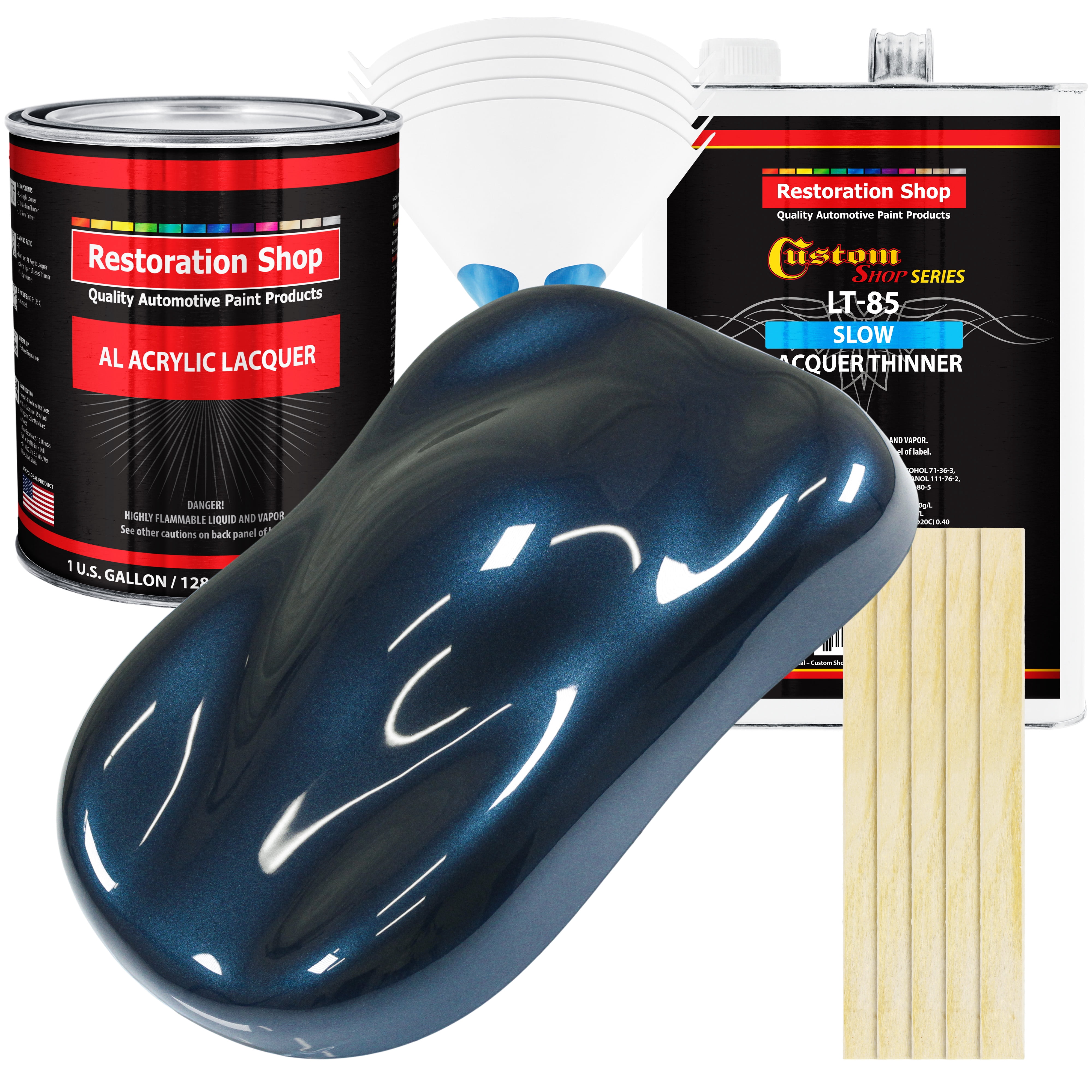 Restoration Shop Moonlight Drive Blue Metallic Acrylic Lacquer Auto ...