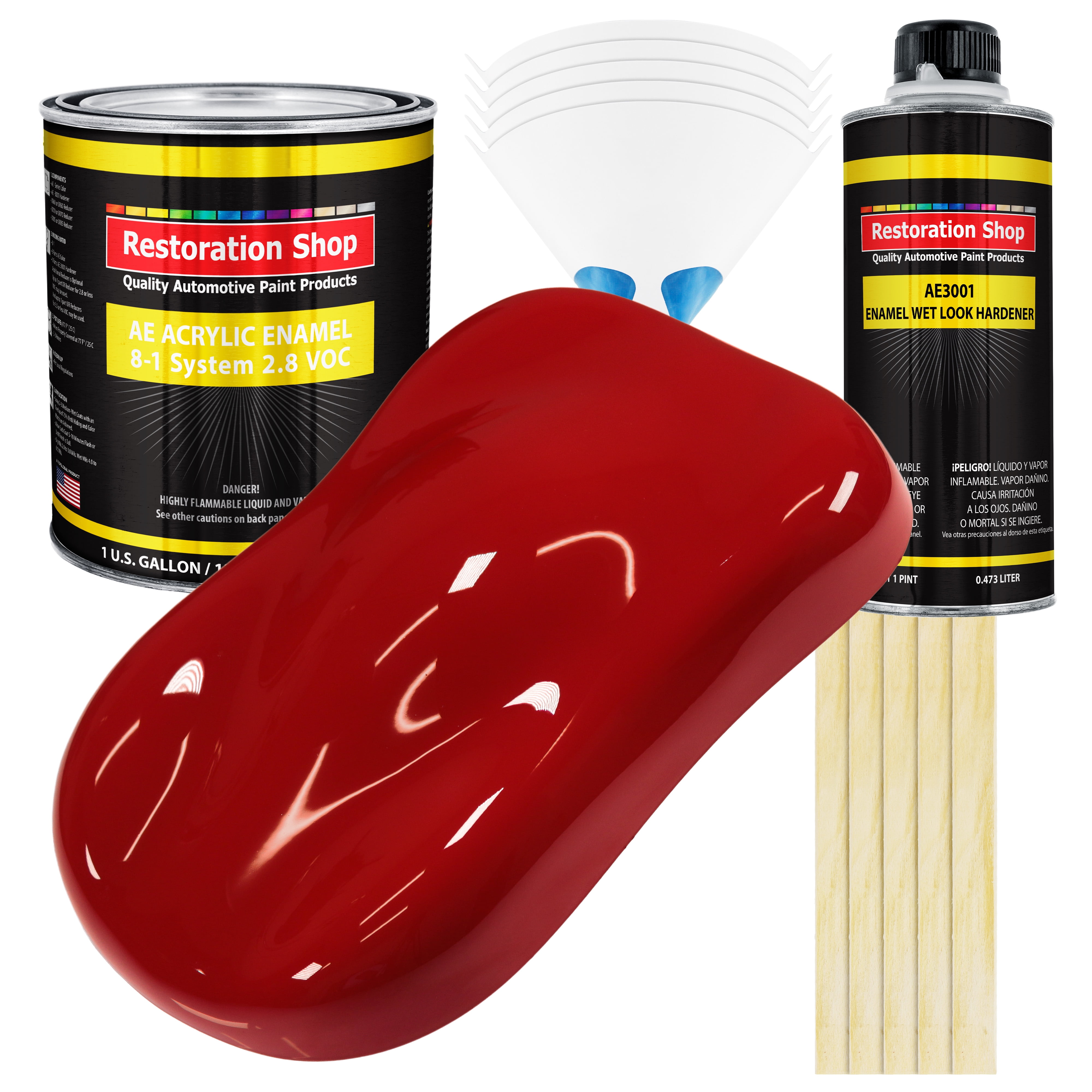 Restoration Shop - Regal Red Acrylic Enamel Auto Paint, Complete Gallon ...
