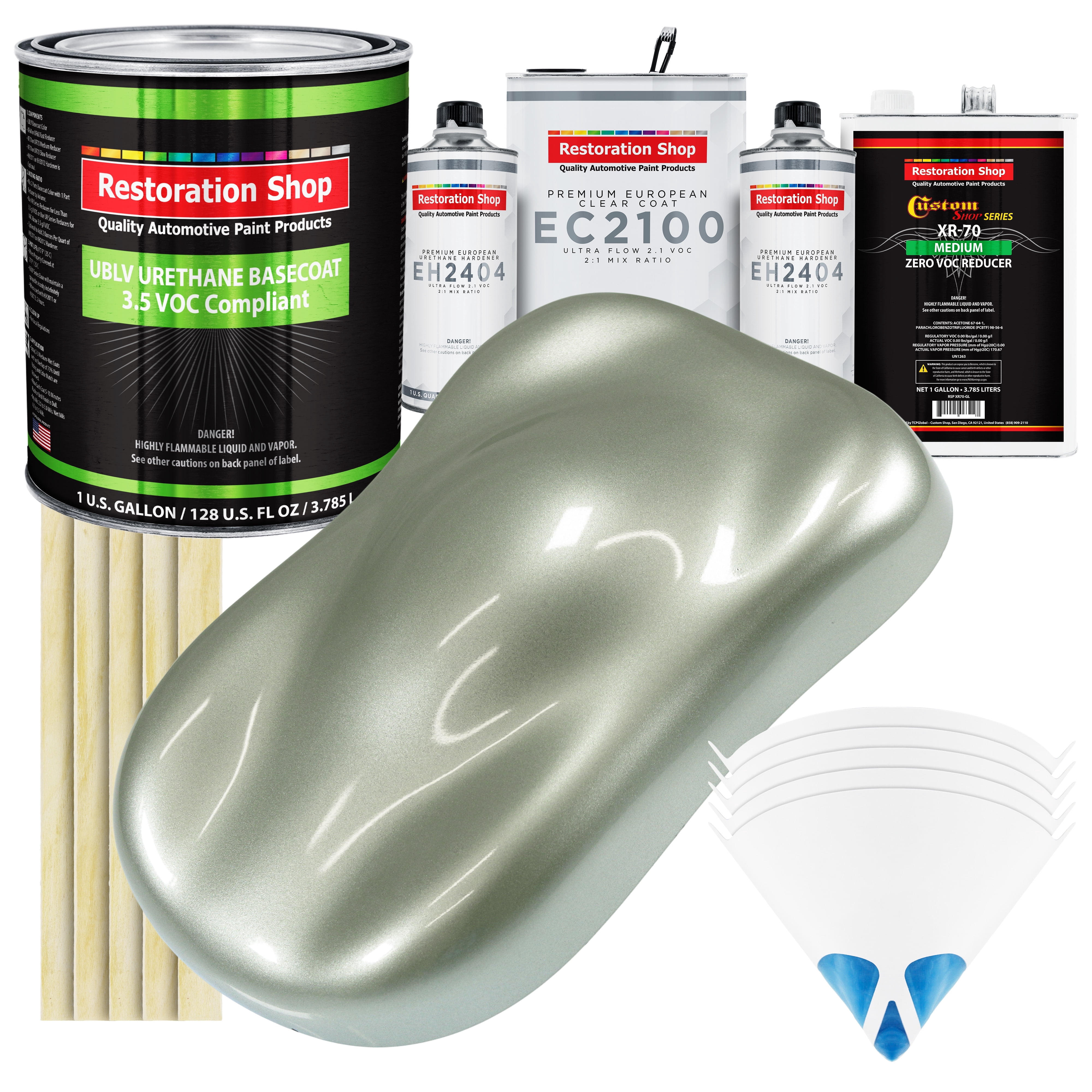 Restoration Shop - Sage Green Metallic - Low V.O.C. Urethane Basecoat ...