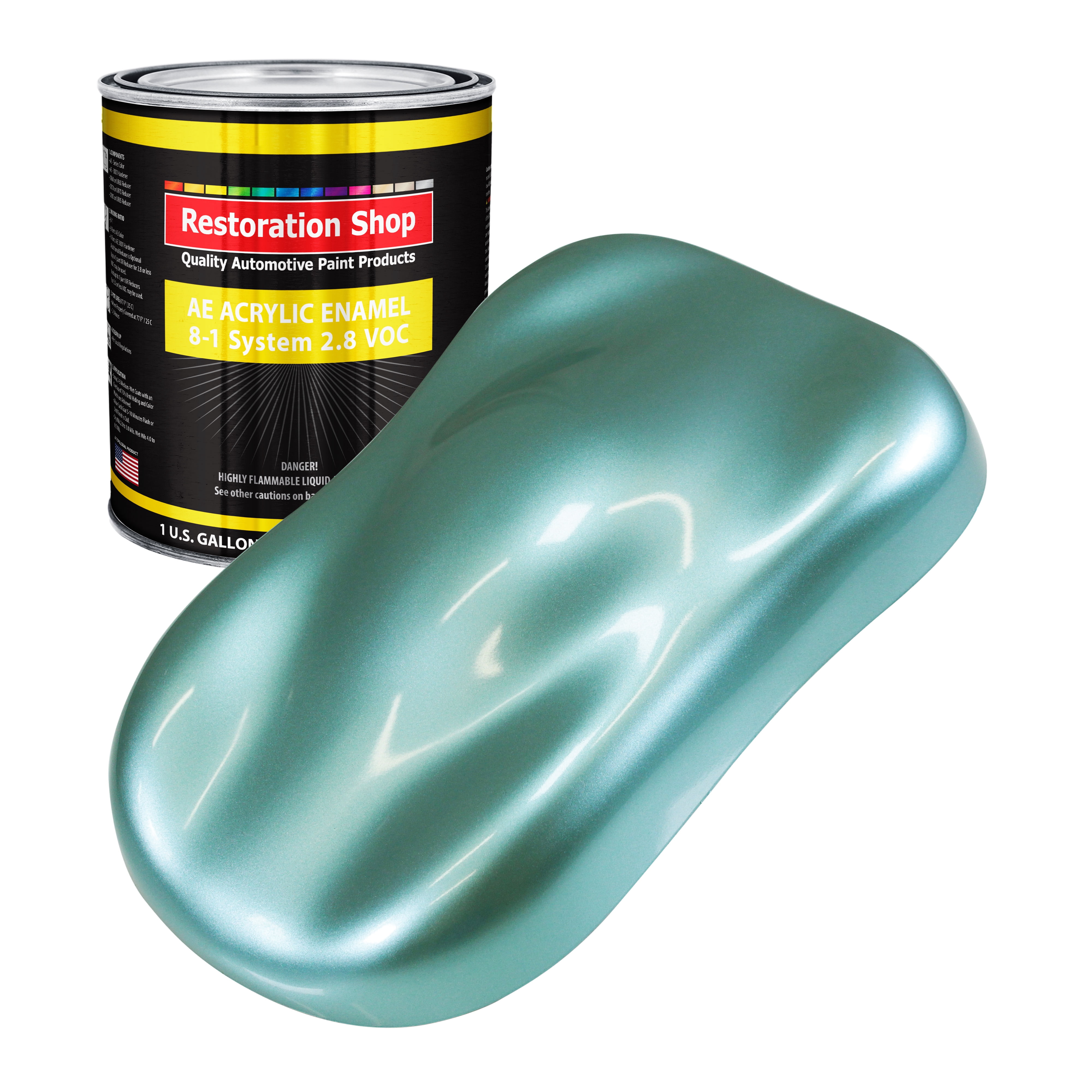 Restoration Shop Silver Aqua Metallic Acrylic Enamel Auto Paint ...