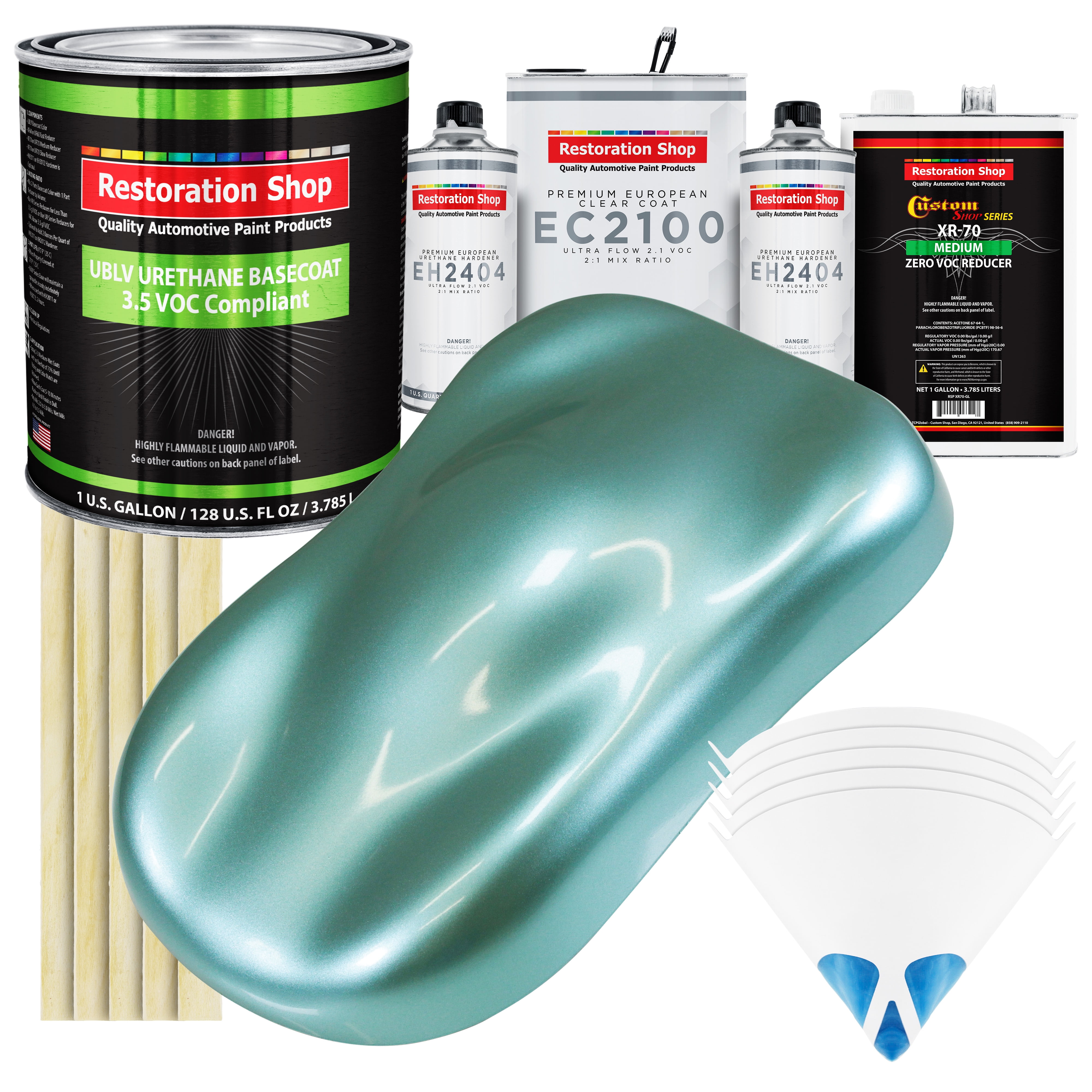 Restoration Shop - Silver Aqua Metallic - Low V.O.C. Urethane Basecoat ...