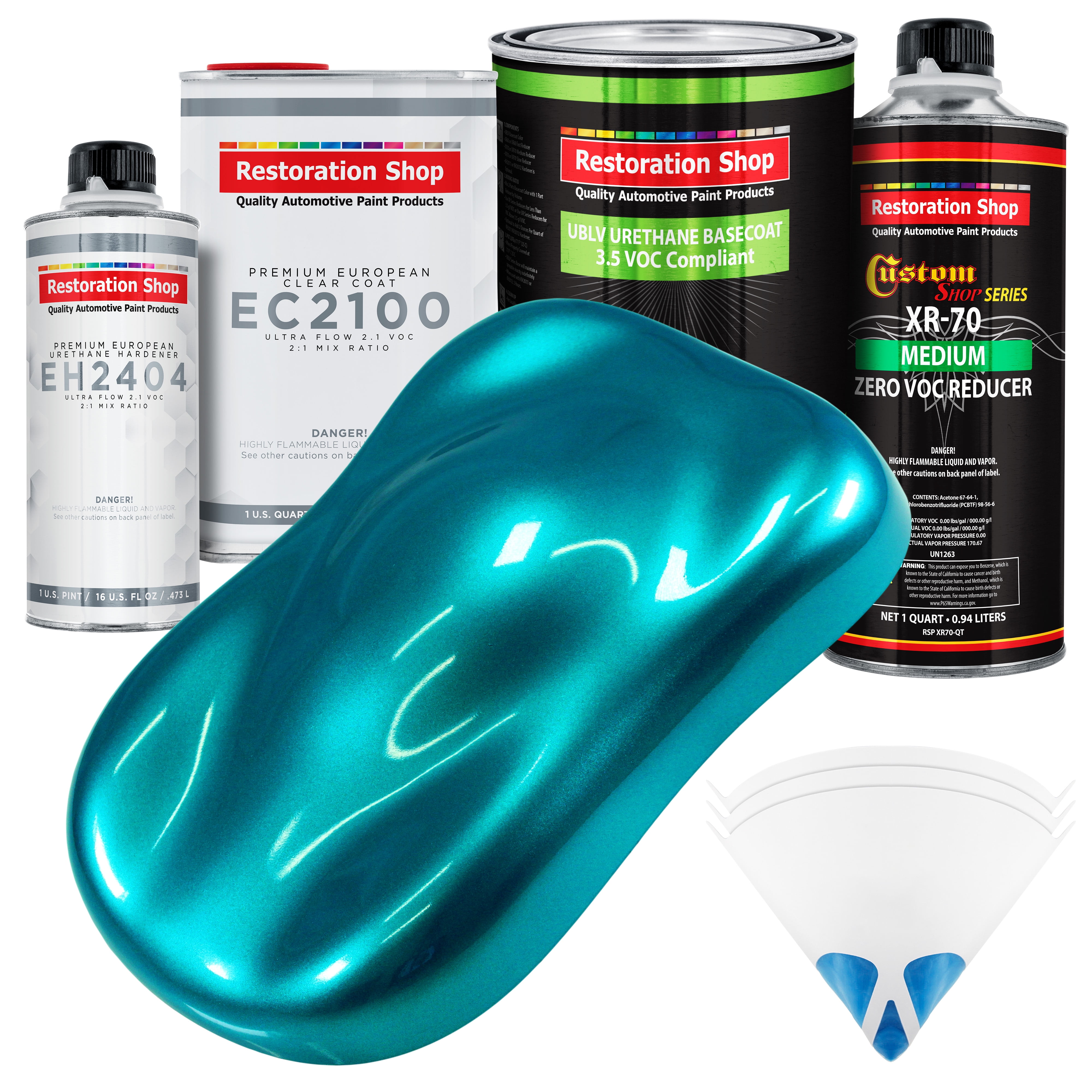 Restoration Shop - Teal Green Metallic - Low V.O.C. Urethane Basecoat ...