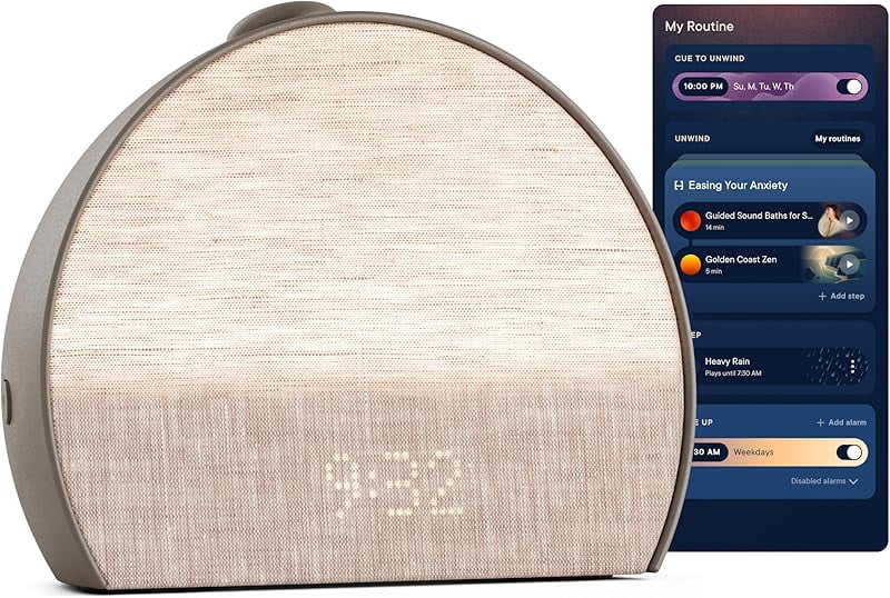 Restore 3 Sunrise Alarm Clock, Sound Machine, Smart Light - White Noise ...