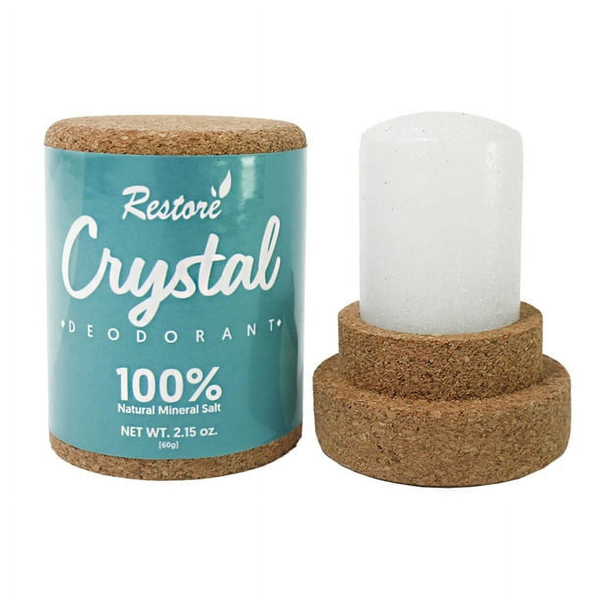 Restore Natural Mineral Antiperspirant Deodorant Stone, Unscented ...