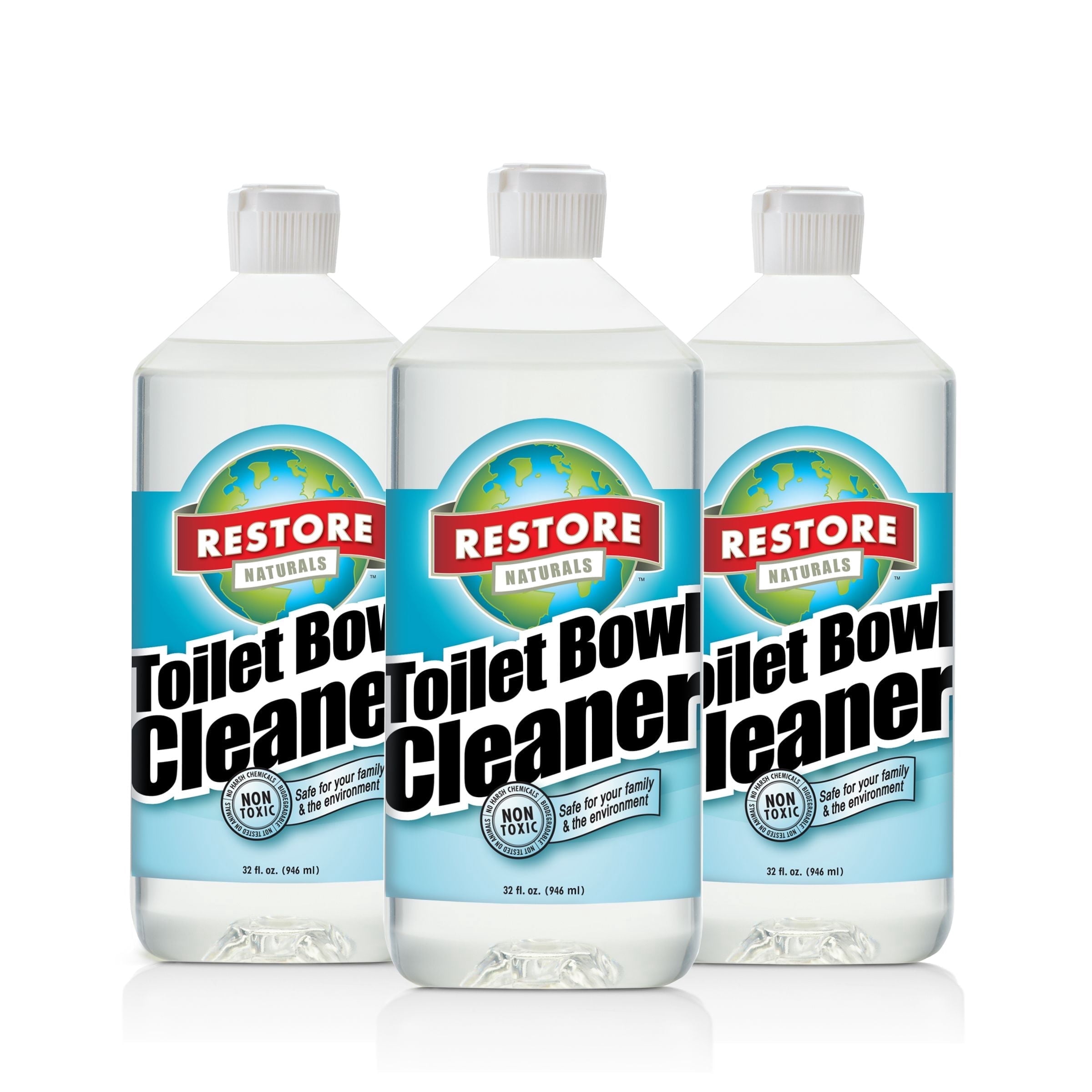 Restore Naturals Non Toxic Toilet Bowl Cleaner - 32 Fl Oz - Plant Based ...