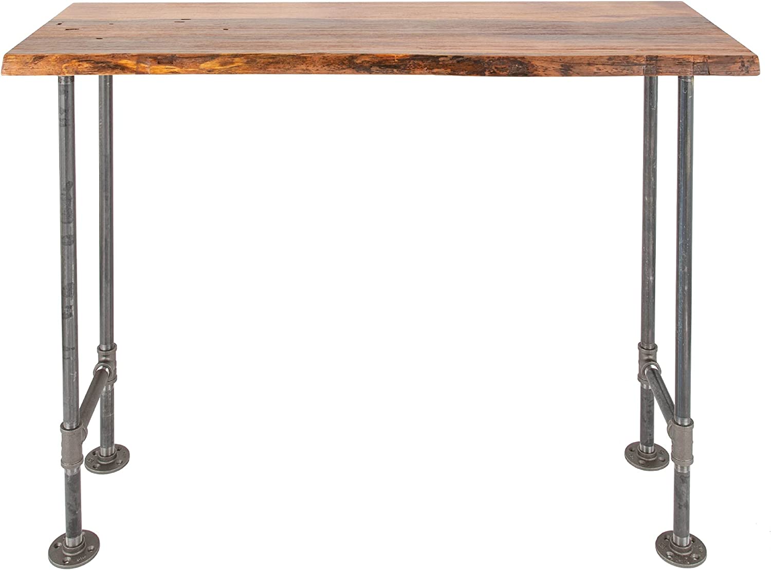 Restore by Pipe DÉCOR Live Edge Wood Console Table 48 in. x 16 in. x 34 ...