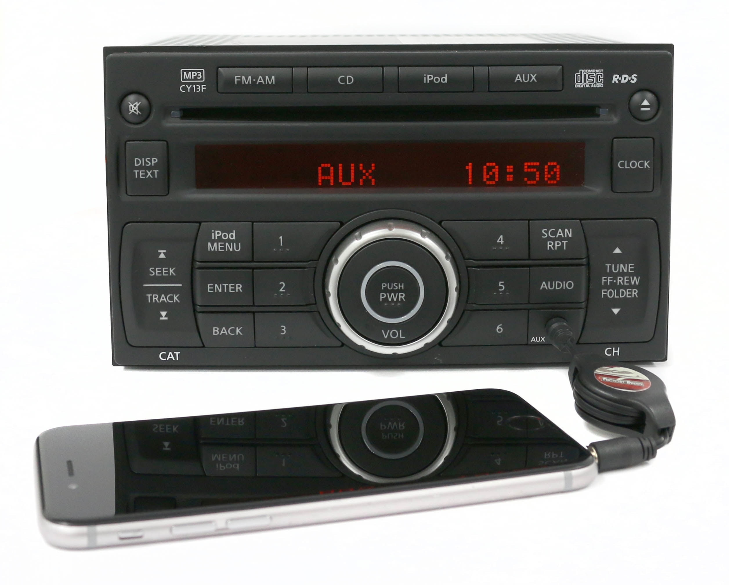 Restored 2010-12 Nissan Sentra Radio AM FM CD Aux Input 28185ZT50A ID ...