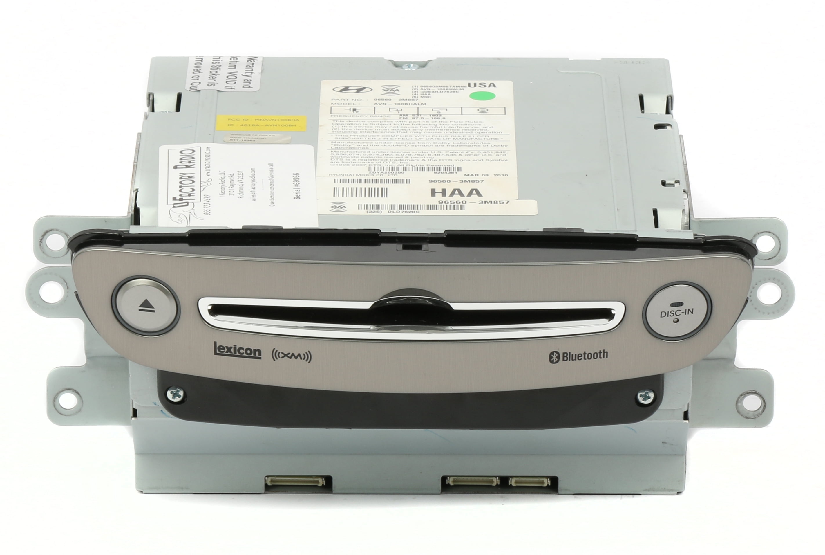 Restored 2011-2012 Hyundai Genesis Radio AM FM CD w Bluetooth ...