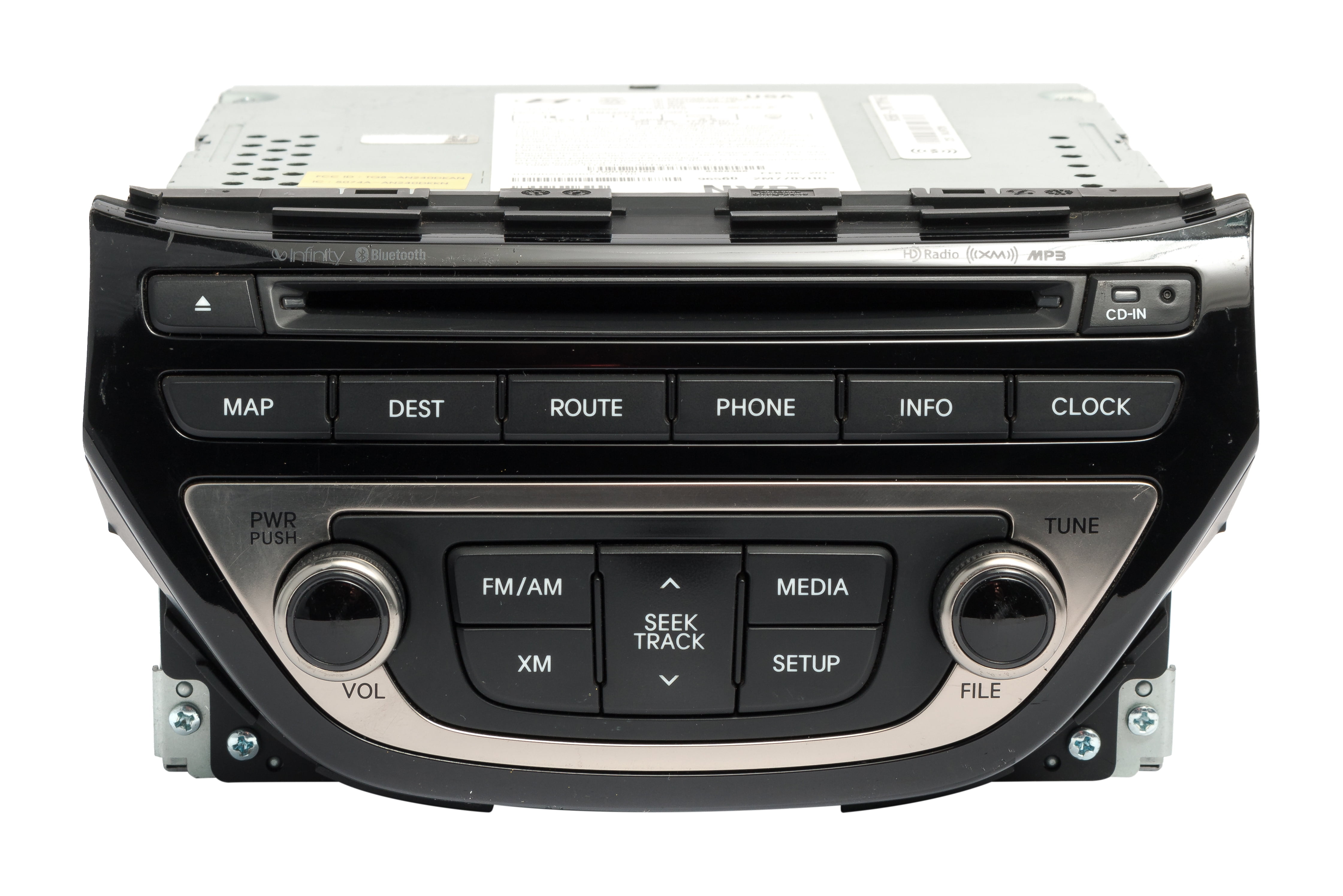 Restored 2013-2015 Hyundai Genesis AM FM Radio w Single Disc CD Player 96560-2M770-1HG ...