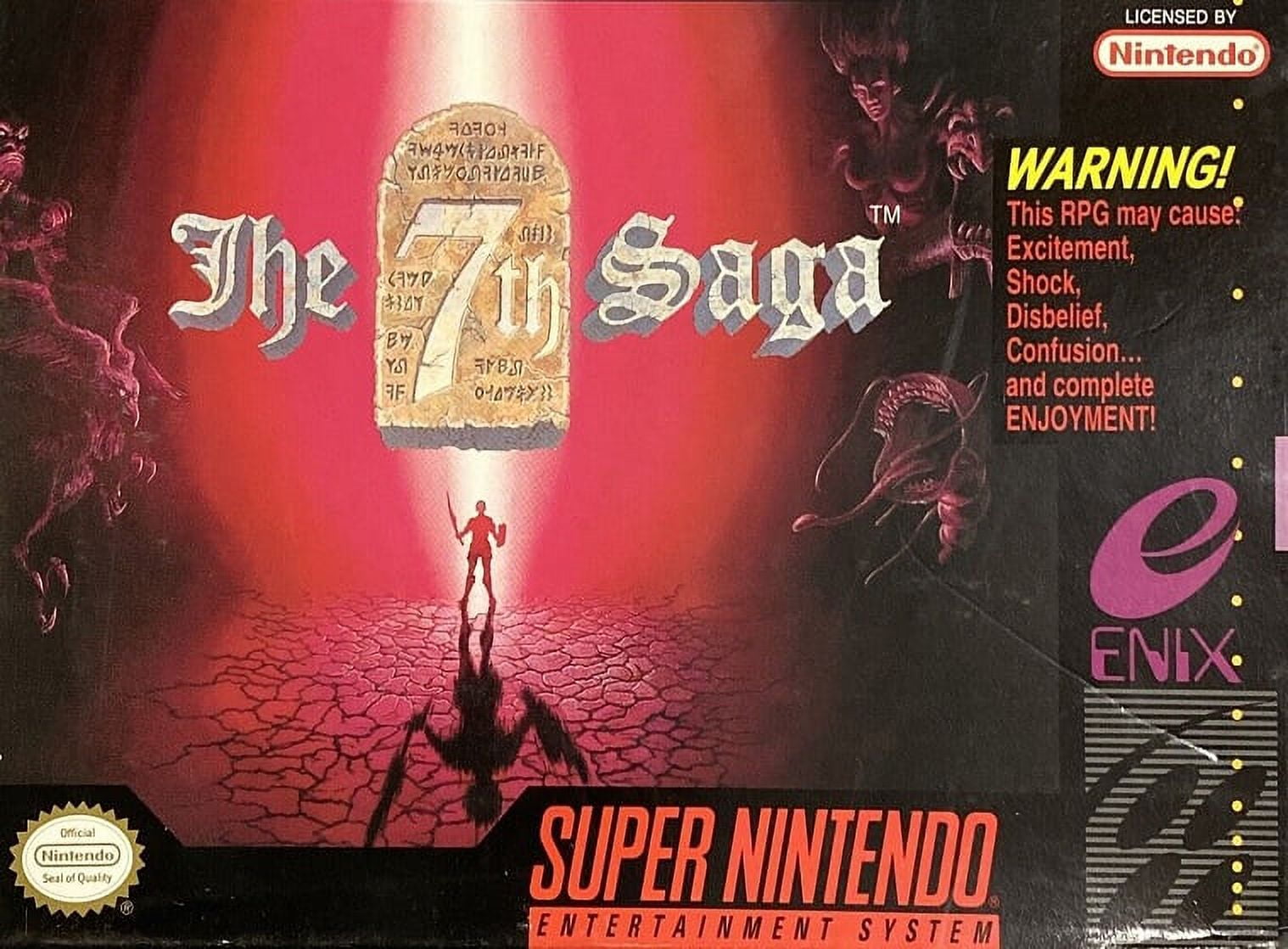 Restored 7th Saga (Super Nintendo, 1993) SNES RPG Game (Refurbished ...