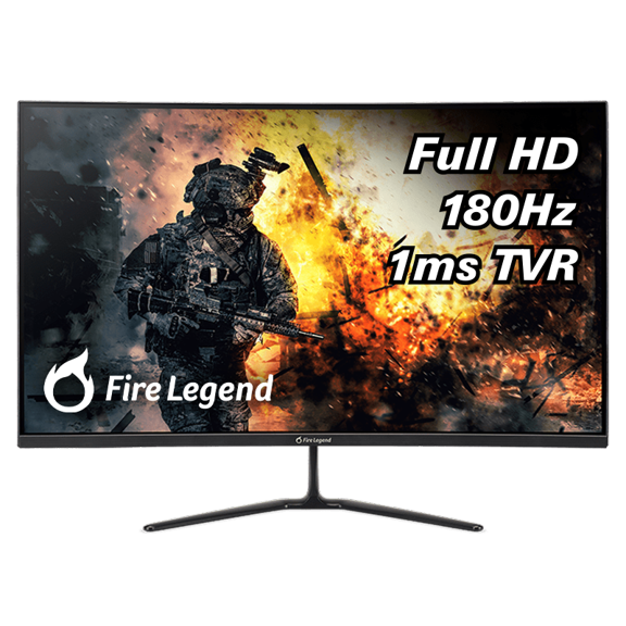 "Acer 27"" Nitro 1500R Curved Computer Screen, WQHD, 170Hz, 1ms, Black ...