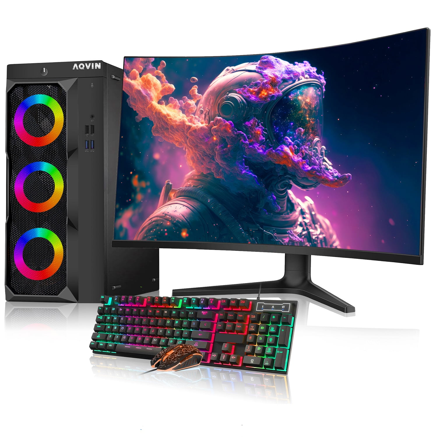 Restored AQVIN RGB Gaming PC for Gamer/ Editing Desktop Computer ...