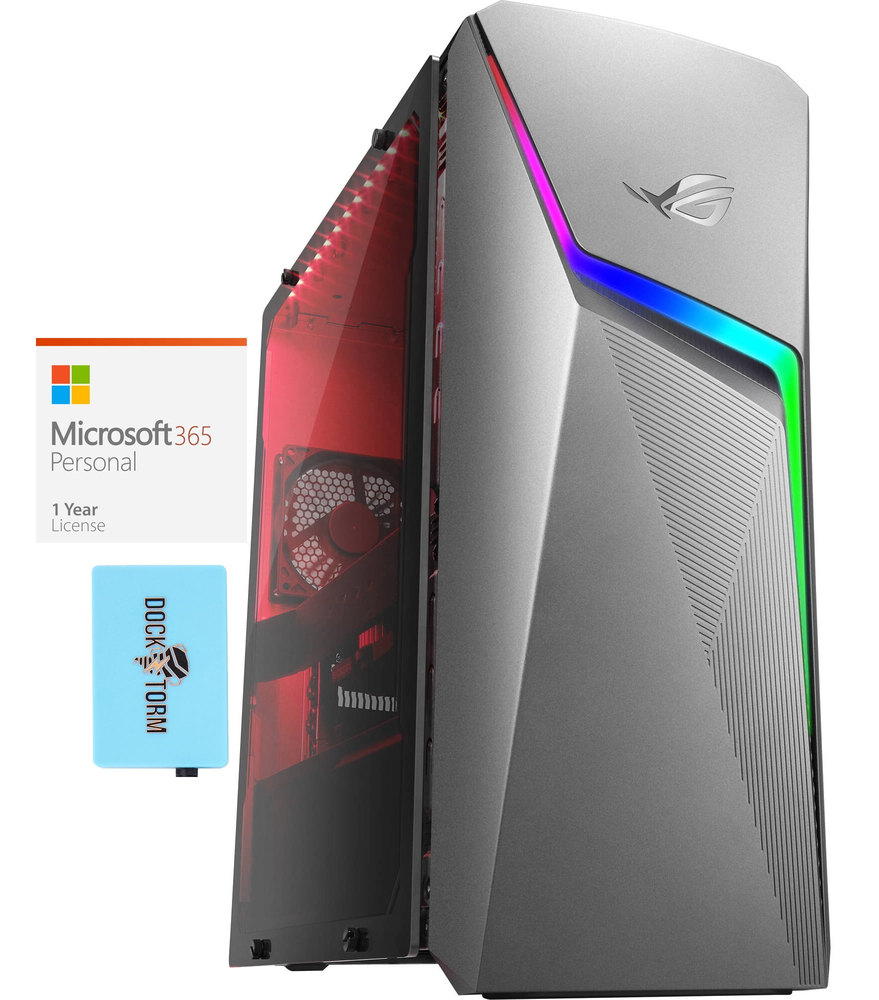 Restored ASUS GL10DH-PH552 Gaming/Entertainment Desktop PC (AMD Ryzen 5 3400G 4-Core, NVIDIA ...