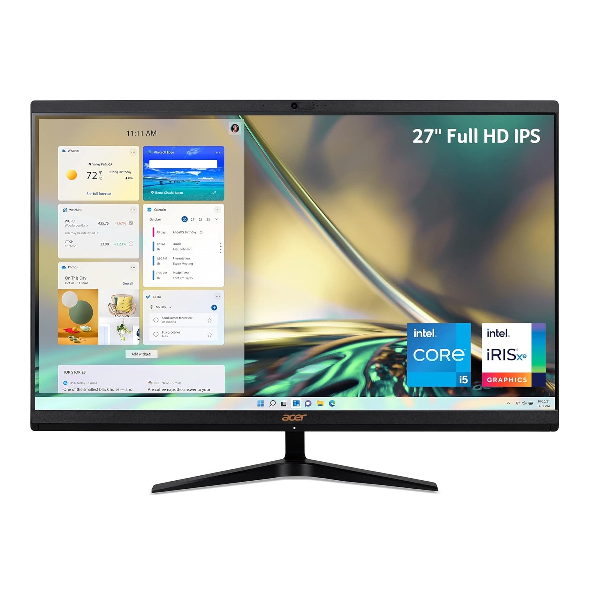 Restored Acer Aspire Intel Core i5-1235U 27" 1920 x 1080 pixels 8GB ...