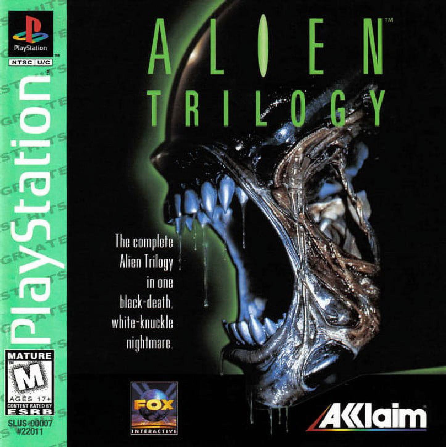 Restored Alien Trilogy (Sony PlayStation 1, 1996) Shooter Game ...