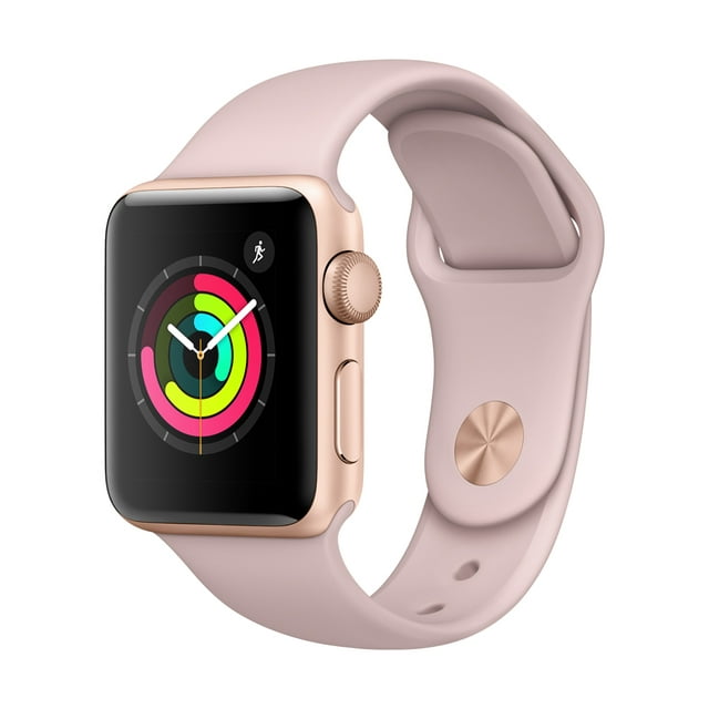 Restored Apple Watch Gen 3 Series 3 38mm Gold Aluminum - Pink Sand ...