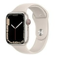 Restored Apple, Watch Series 7, 41mm Starlight Aluminum Smart Watch ...