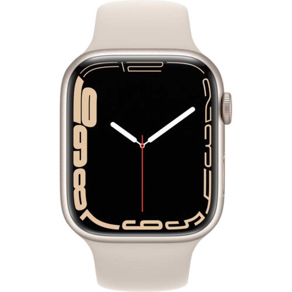 Restored Apple Watch Gen 7 Series 7 45mm Starlight Aluminum - Starlight ...