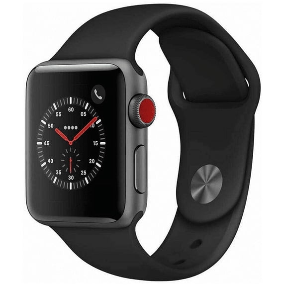 Restored Apple Watch Series 3 42mm GPS + Cellular 4G LTE Space Gray ...