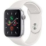 Restored Apple Watch Series 5 40MM Silver Aluminum Case White Sport ...