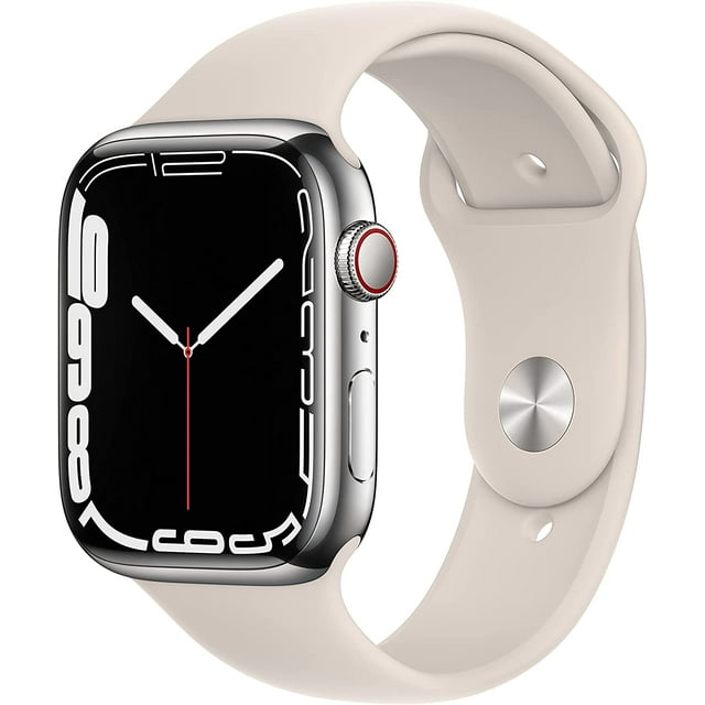 Apple Watch Serie 7 45mm 4G, Caja de Titanio, Banda de Luz Estrella ...