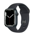 Restored Apple Watch Series 7 (GPS + Cellular, 41 mm) Space Gray Case with Black Sport Band ...